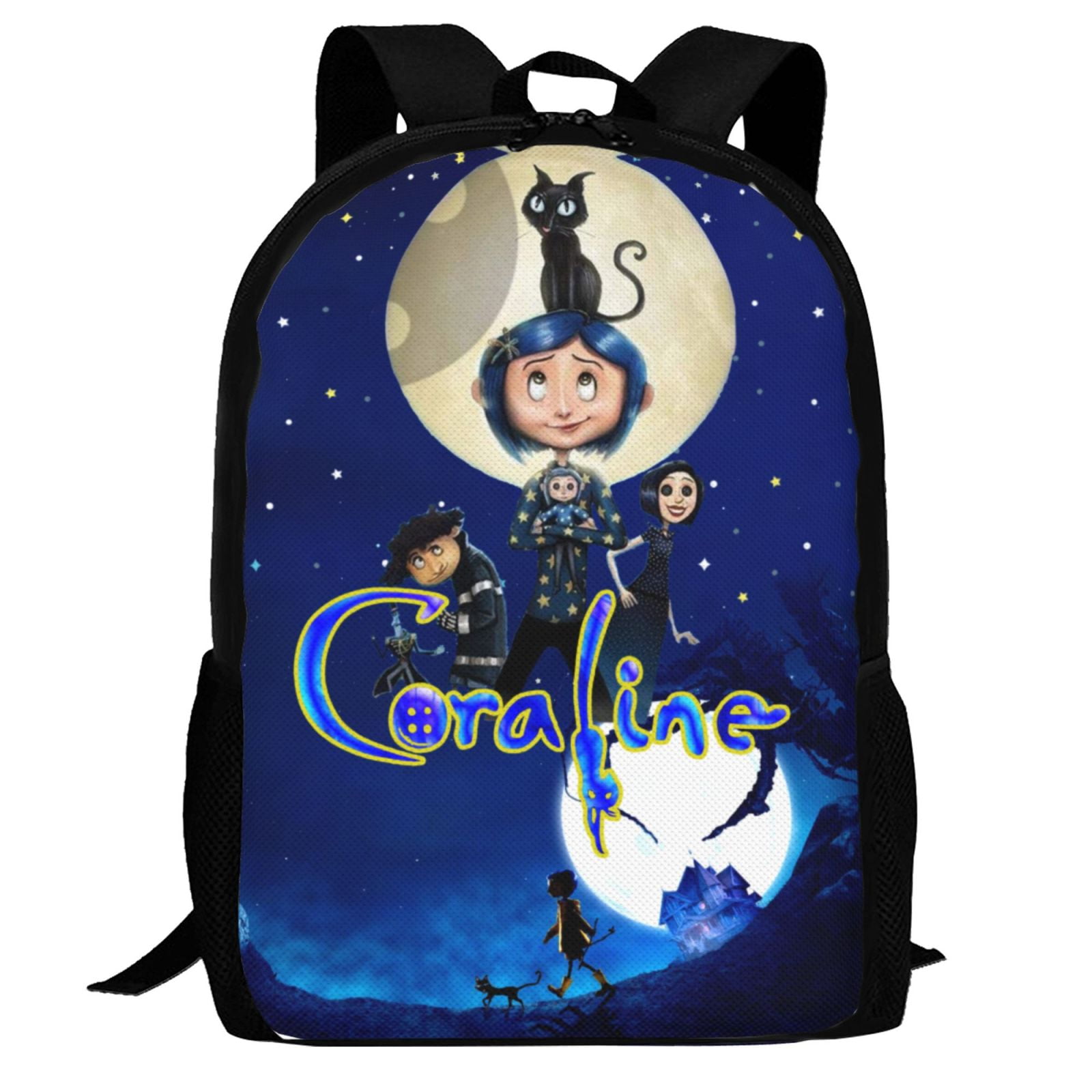 Coraline Backpack,3d Print Laptop Backpack Lightweight Casual Daypack Bookbag Multi-Function ...
