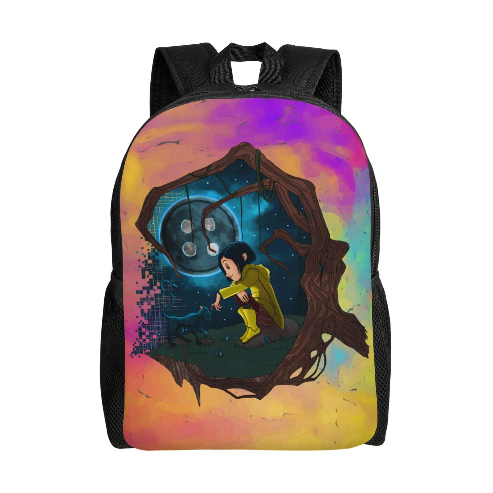 Coraline Backpack Laptop School Bag Student Satchel Lightweight Basic ...