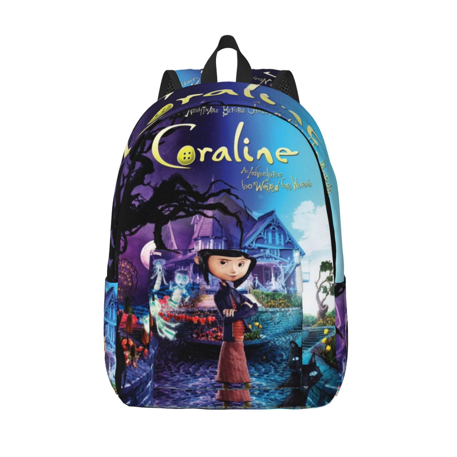Coraline Backpack With Pockets Lightweight Canvas Backpack for School ...