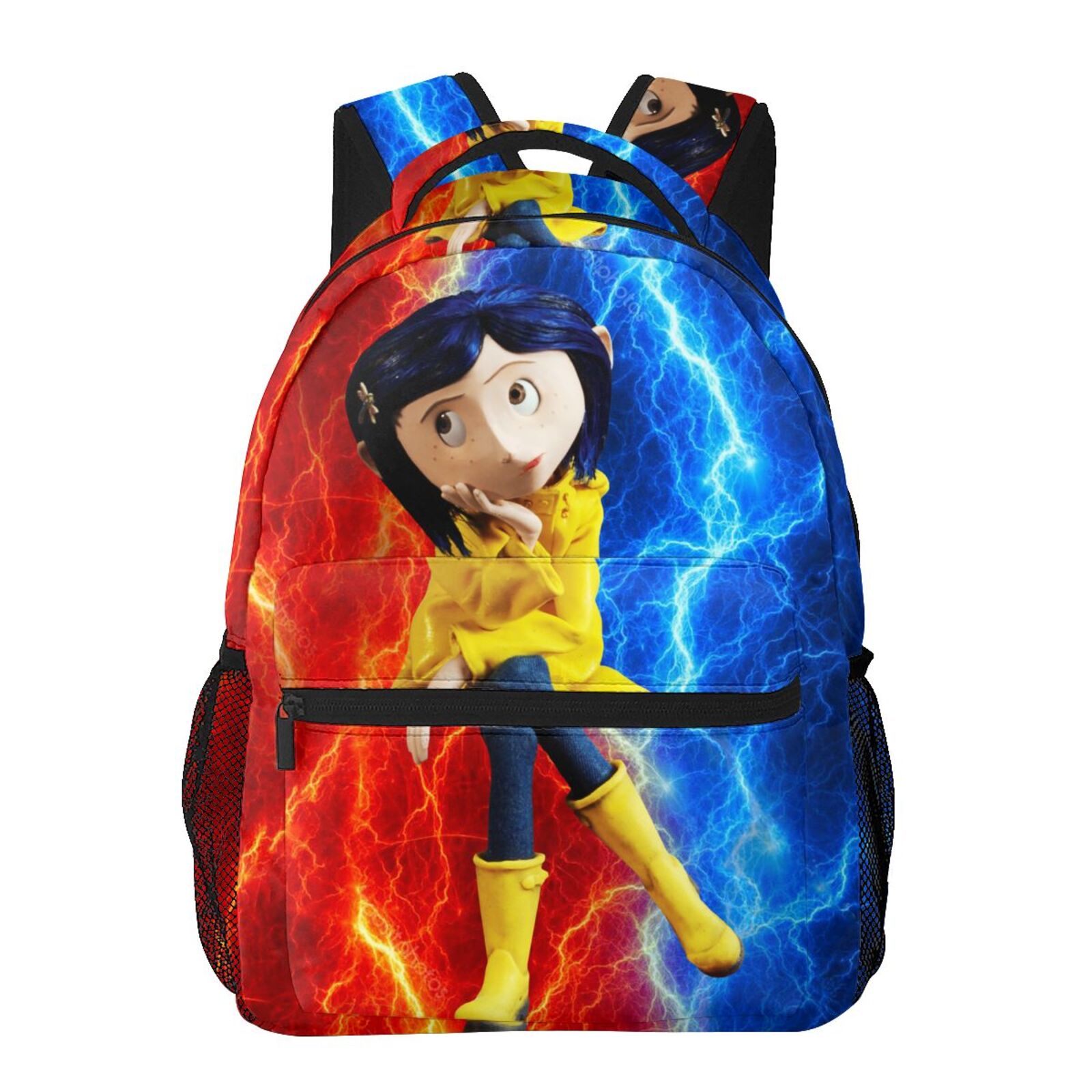 Coraline Backpack for Women Men, Waterproof Bookbag, Lightweight Casual ...
