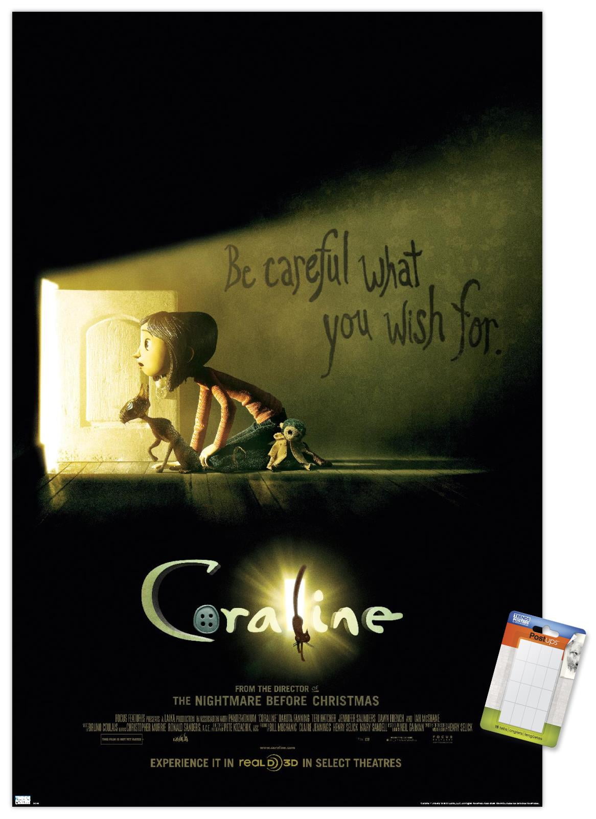 Coraline - Be Careful One Sheet Wall Poster, 14.725" x 22.375 ...