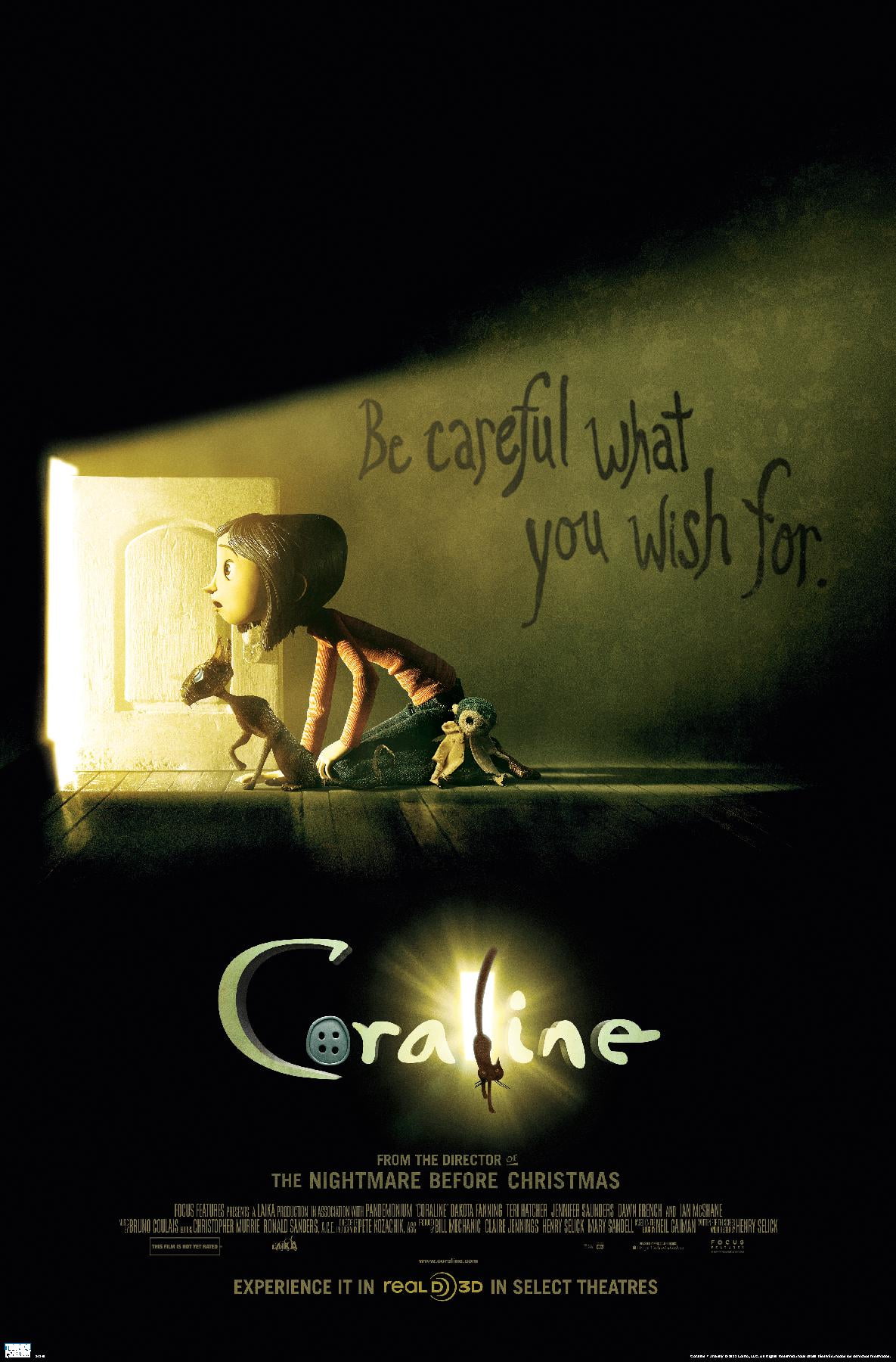 Coraline - Be Careful One Sheet Wall Poster, 22.375" x 34" - Walmart.com