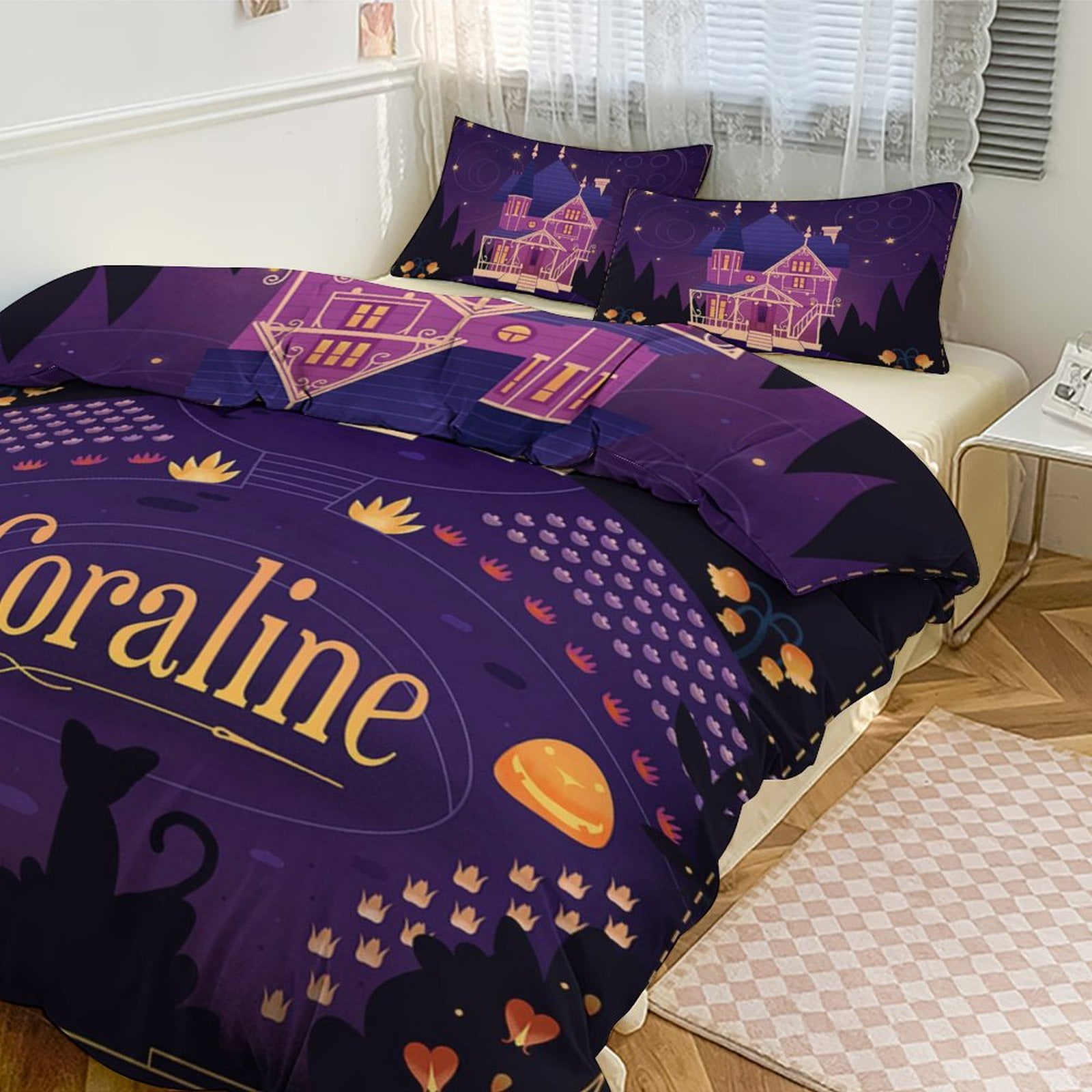 Coraline Bedding Set Twin Size Bedding Set Contains One Duvet Cover and ...