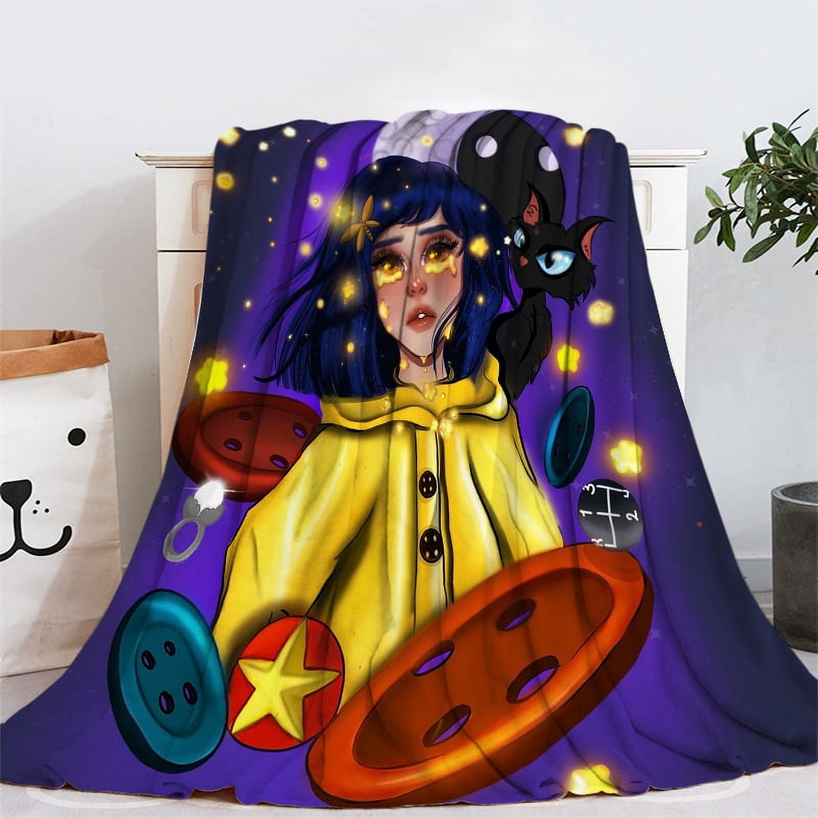 Coraline Cartoon Ghost Mom Flannel Blanket Wholesale Blanket Sheets Air ...
