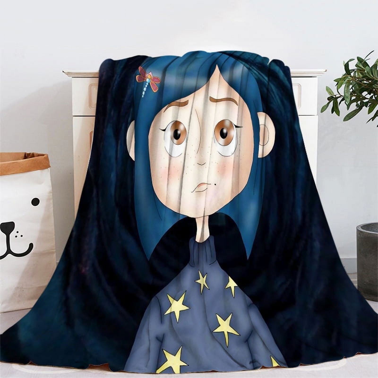 Coraline Cartoon Ghost Mom Flannel Blanket Wholesale Blanket Sheets Air ...