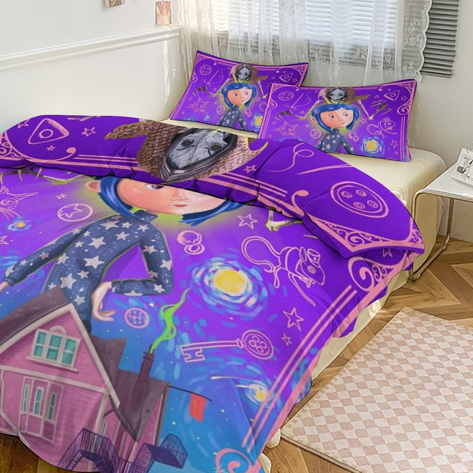 Coraline Bedding Set King Size Bedding Set Contains One Duvet Cover and ...