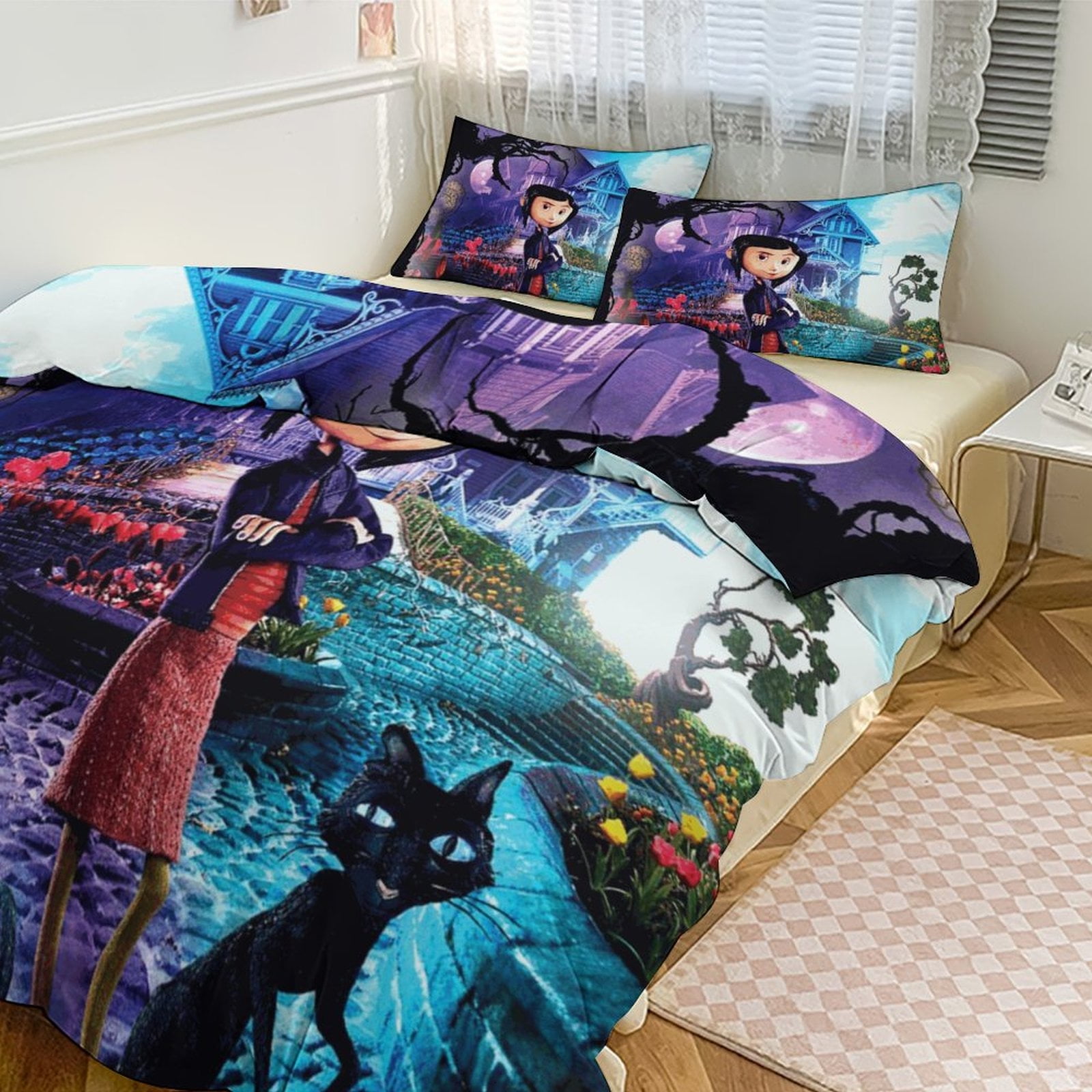 Coraline Bedding Set Queen Size Bedding Set Contains One Duvet Cover ...