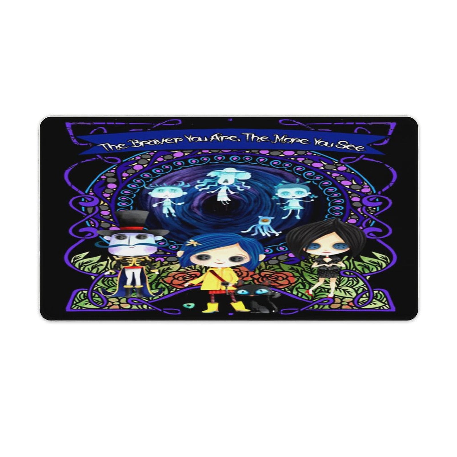 Coraline Computer Mouse Mat with Anti-Slip Rubber Base Anti-Fray ...