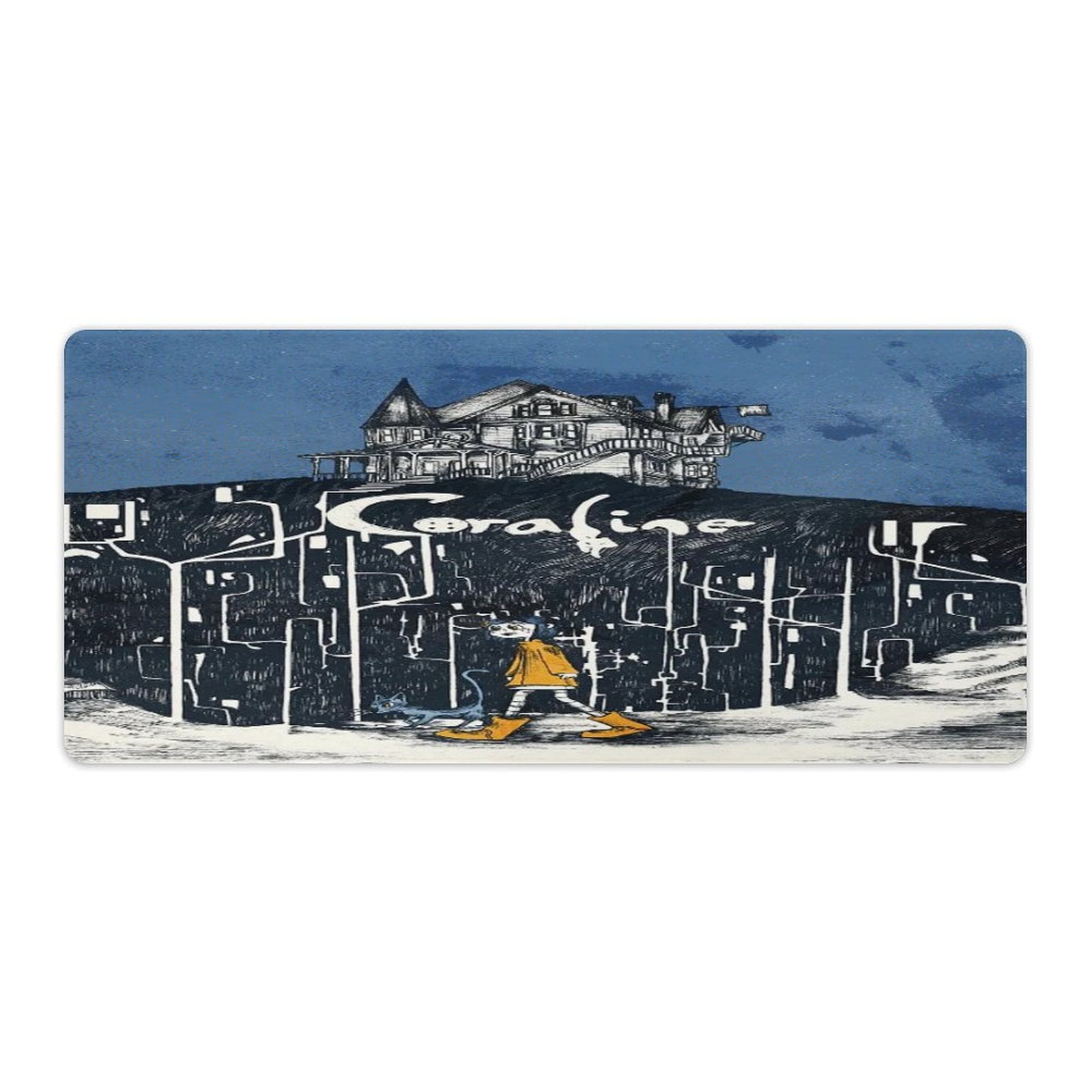 Coraline Computer Mouse Mat with Anti-Slip Rubber Base Anti-Fray ...