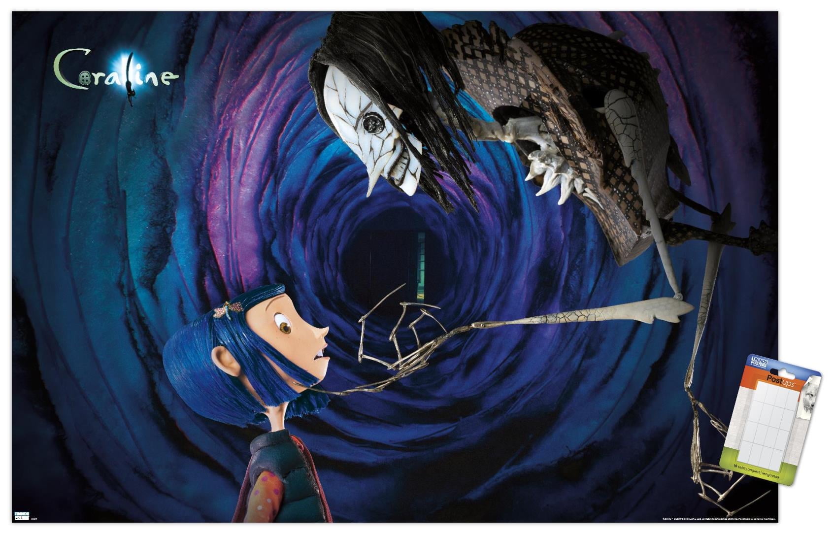 Coraline - Coraline And The Beldam Wall Poster, 14.725" x 22.375 ...