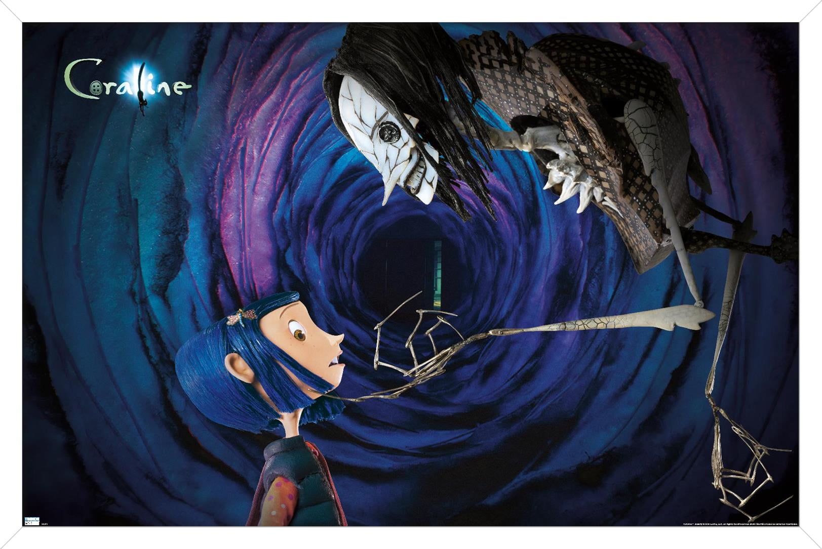 Coraline - Coraline And The Beldam Wall Poster, 22.375" x 34" Framed ...