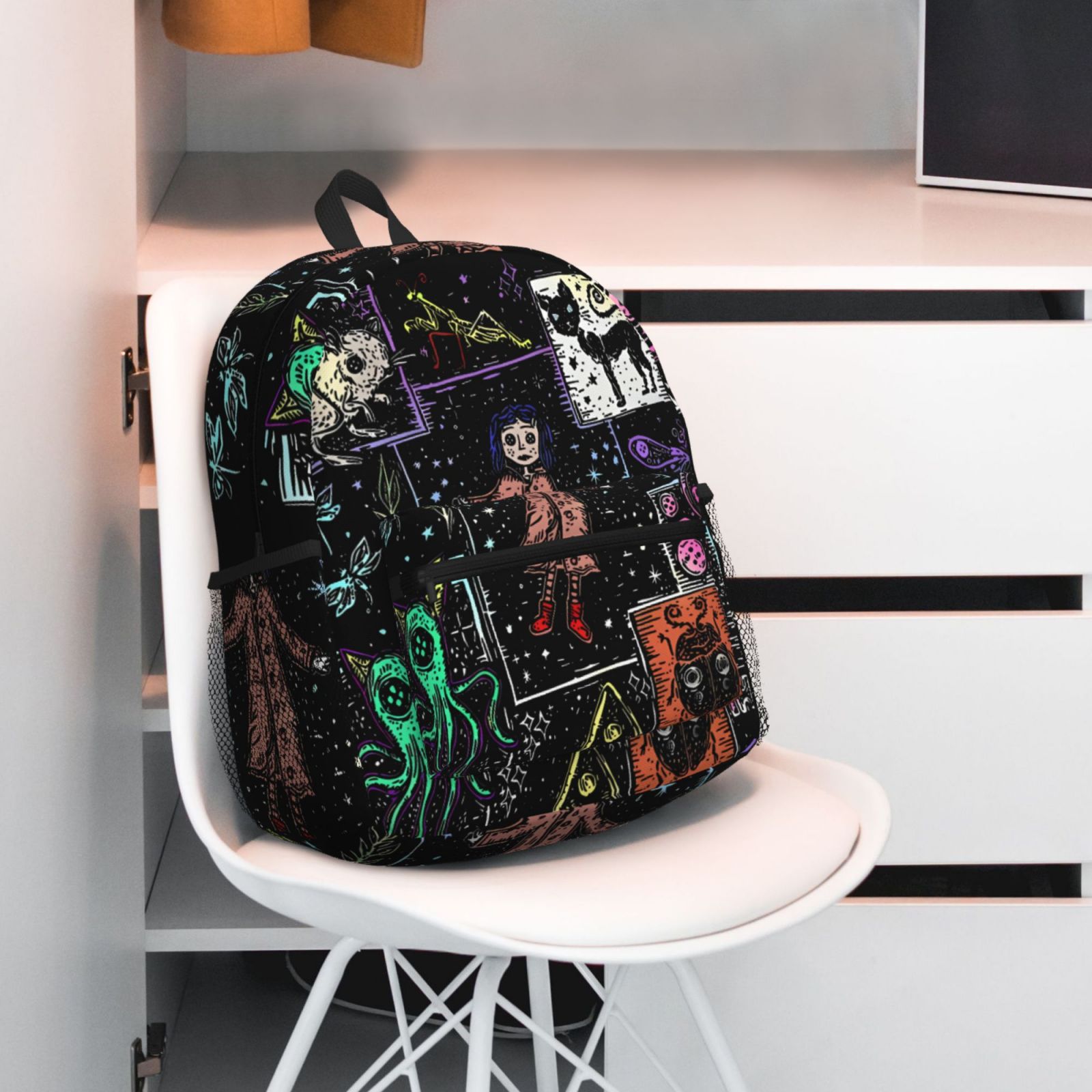 Coraline Customized lightweight and comfortable backpack Zippered ...