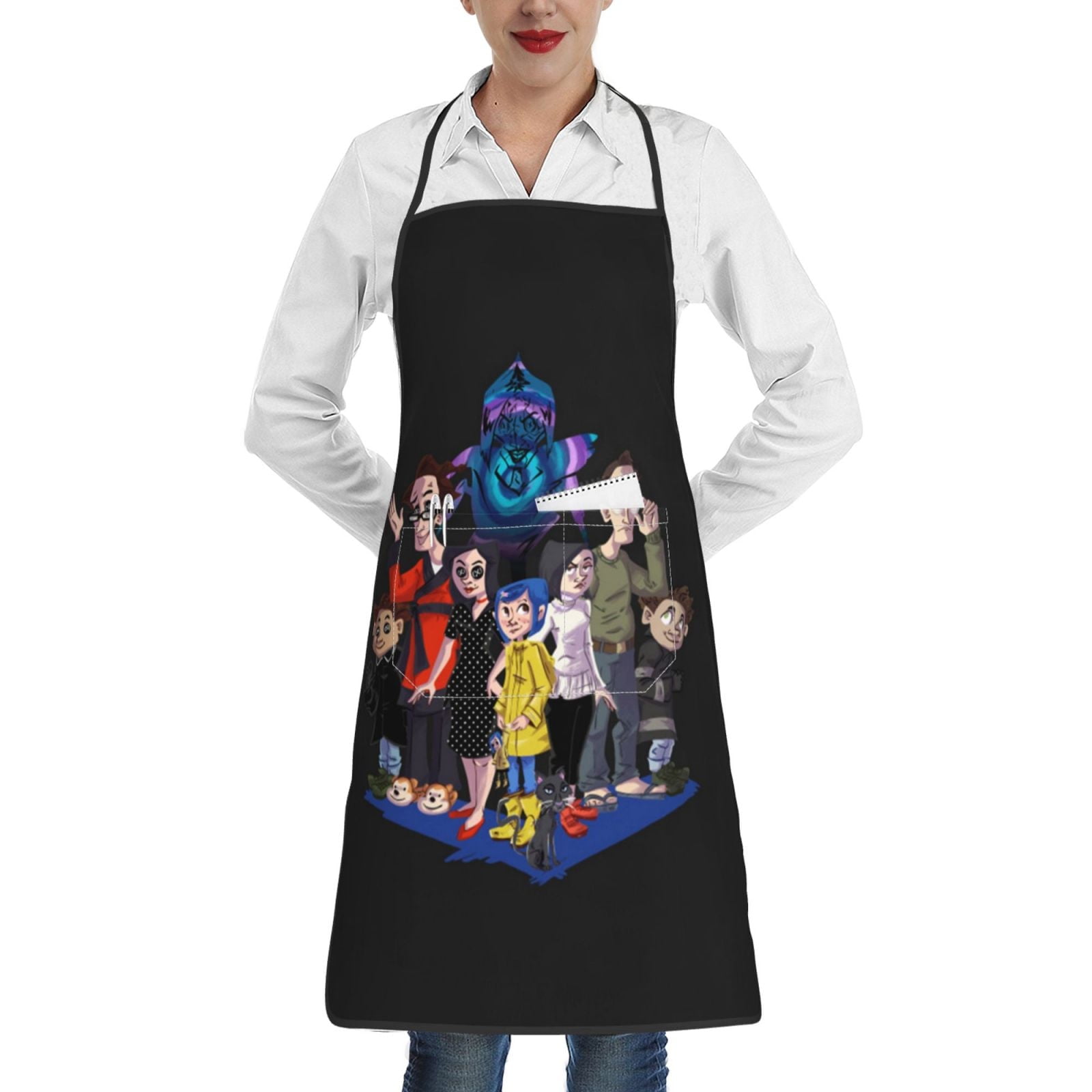 Coraline Family Waterproof Apron Home Decor Kitchen Fashion Apron For ...