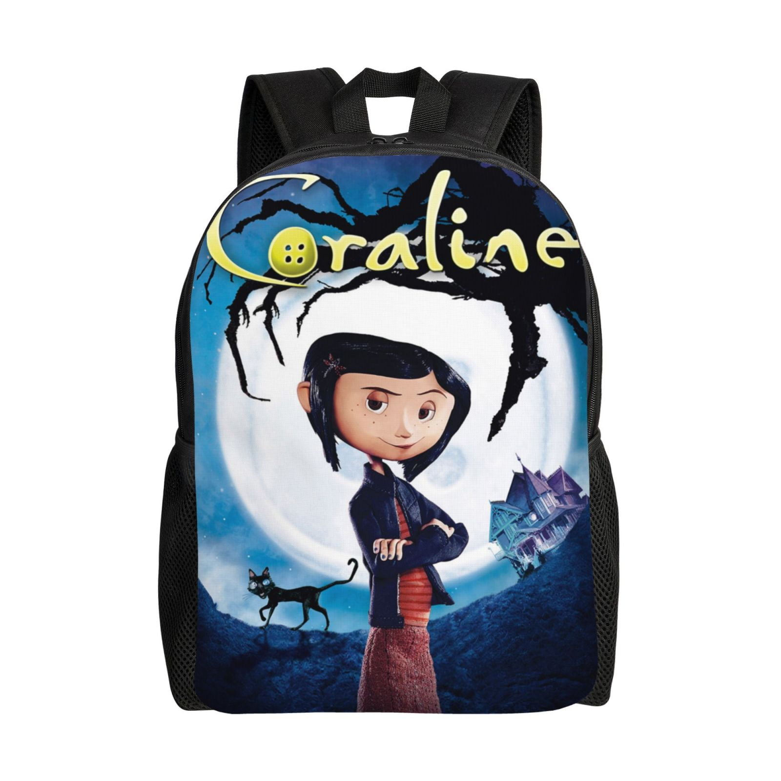 Coraline Film Backpack Laptop School Bag Student Satchel Lightweight ...