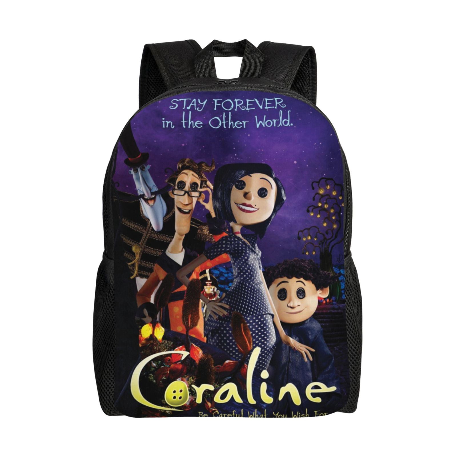 Coraline Film Backpack Laptop School Bag Student Satchel Lightweight ...