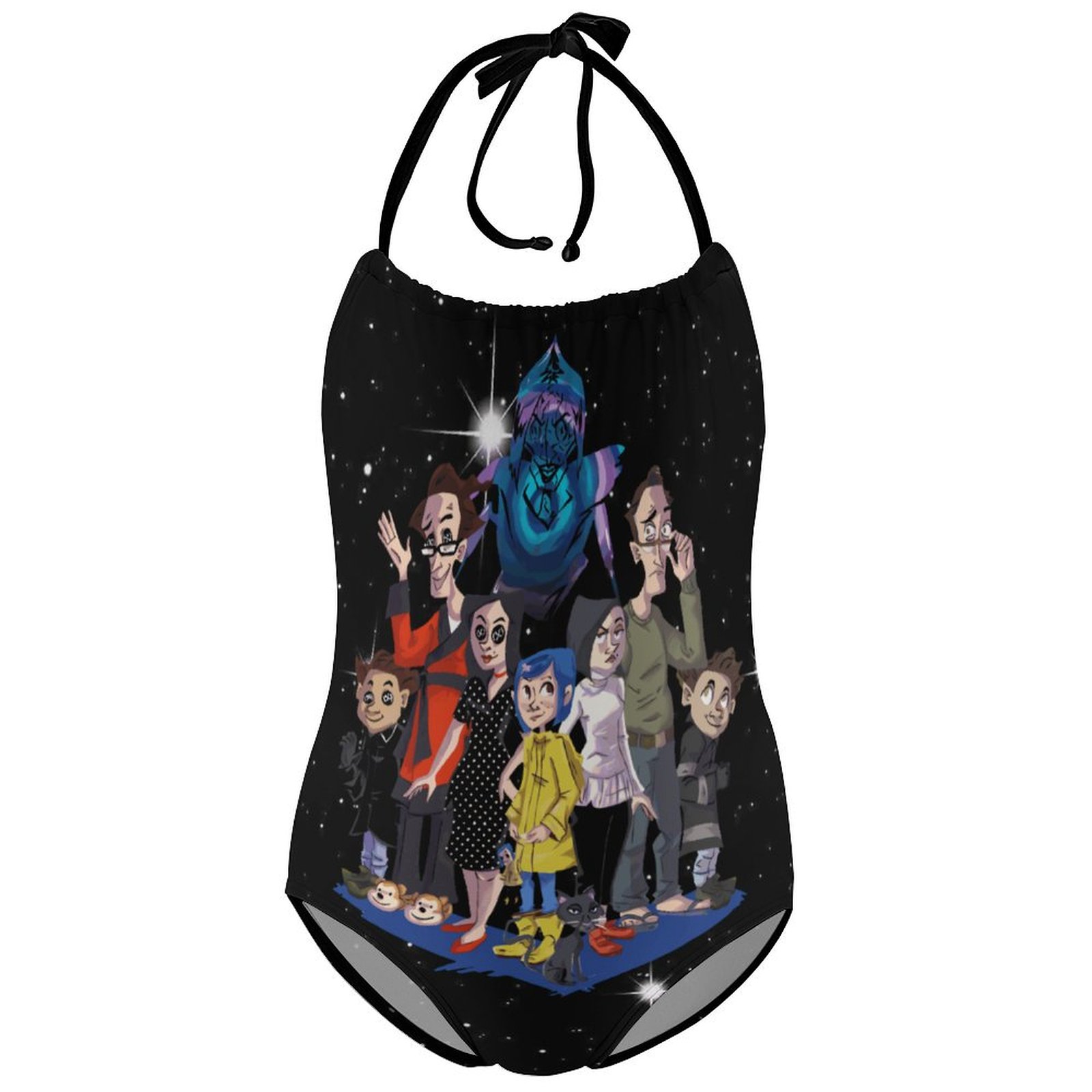 Coraline Girls One Piece Swimsuit Quick Dry Swimwear Print Bathing Suit ...