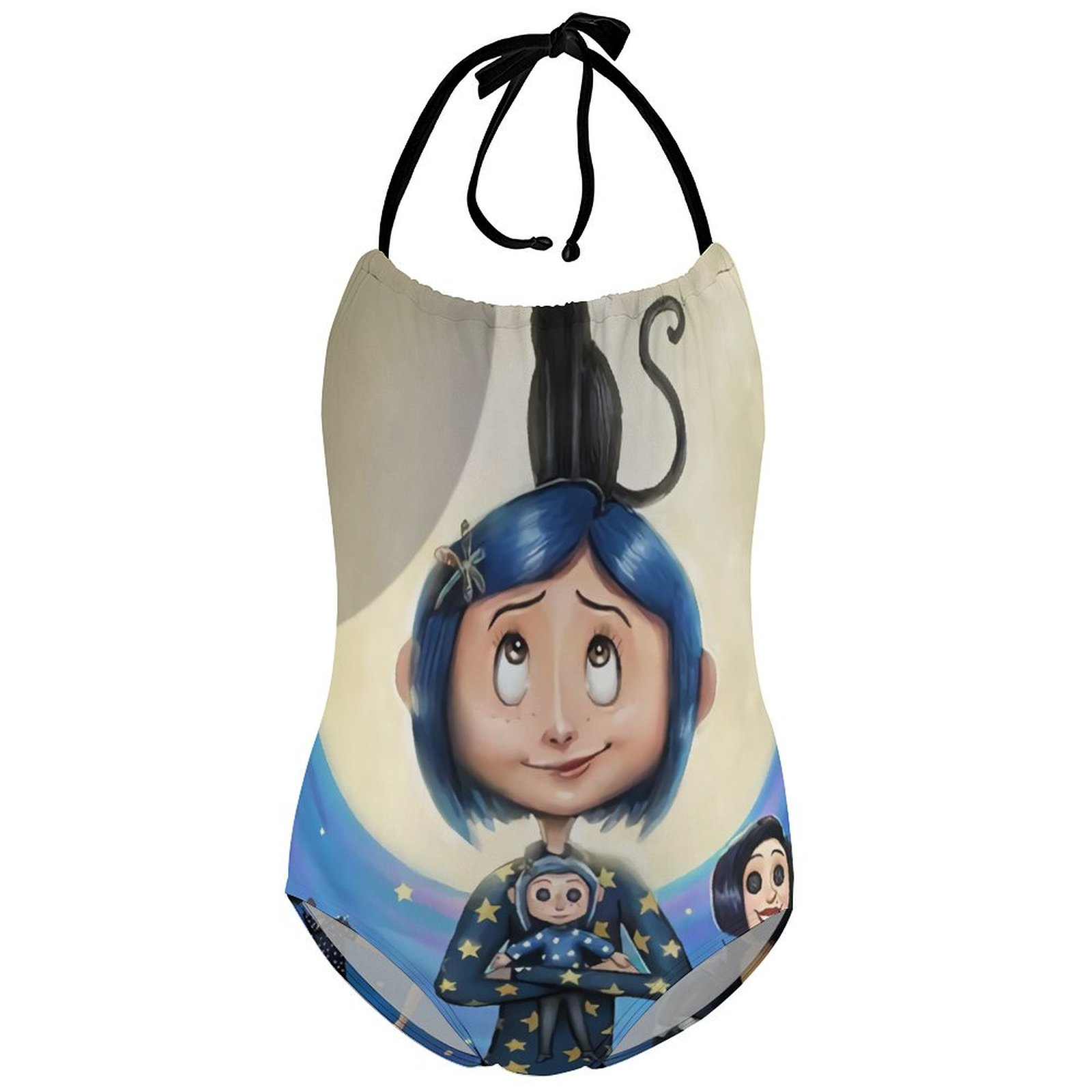 Coraline Girls One Piece Swimsuit Quick Dry Swimwear Print Bathing Suit ...