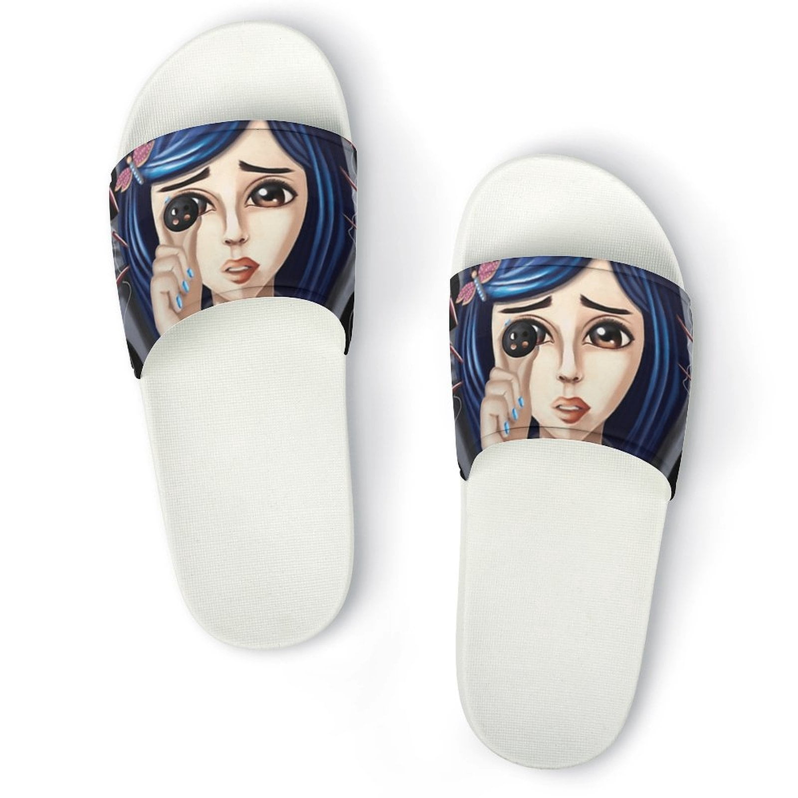 Coraline Home Slippers Non Slip Bathroom Open Toe Shoes Lightweight ...
