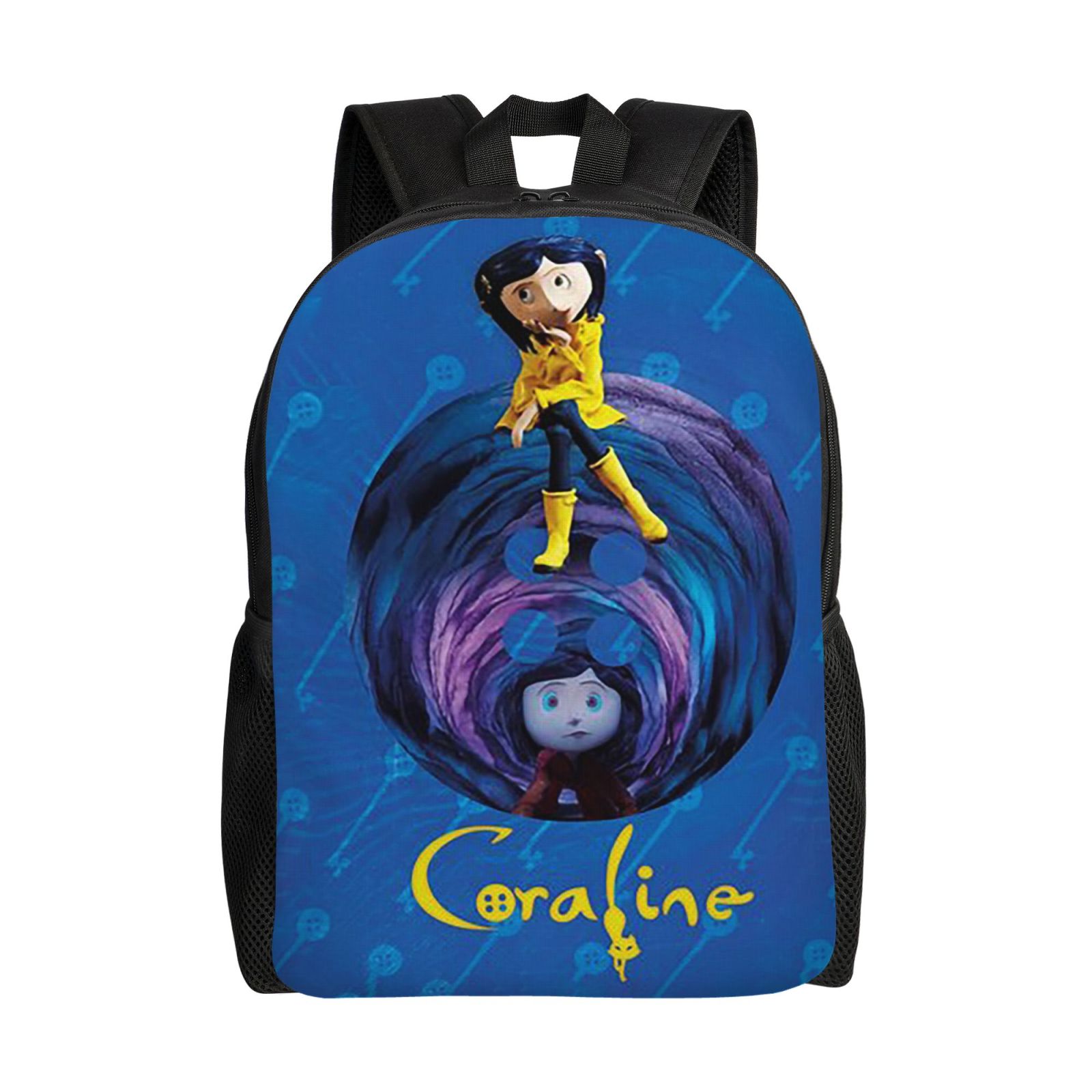 Coraline Horror Backpack Large Capacity Portable Backpack Lightweight ...