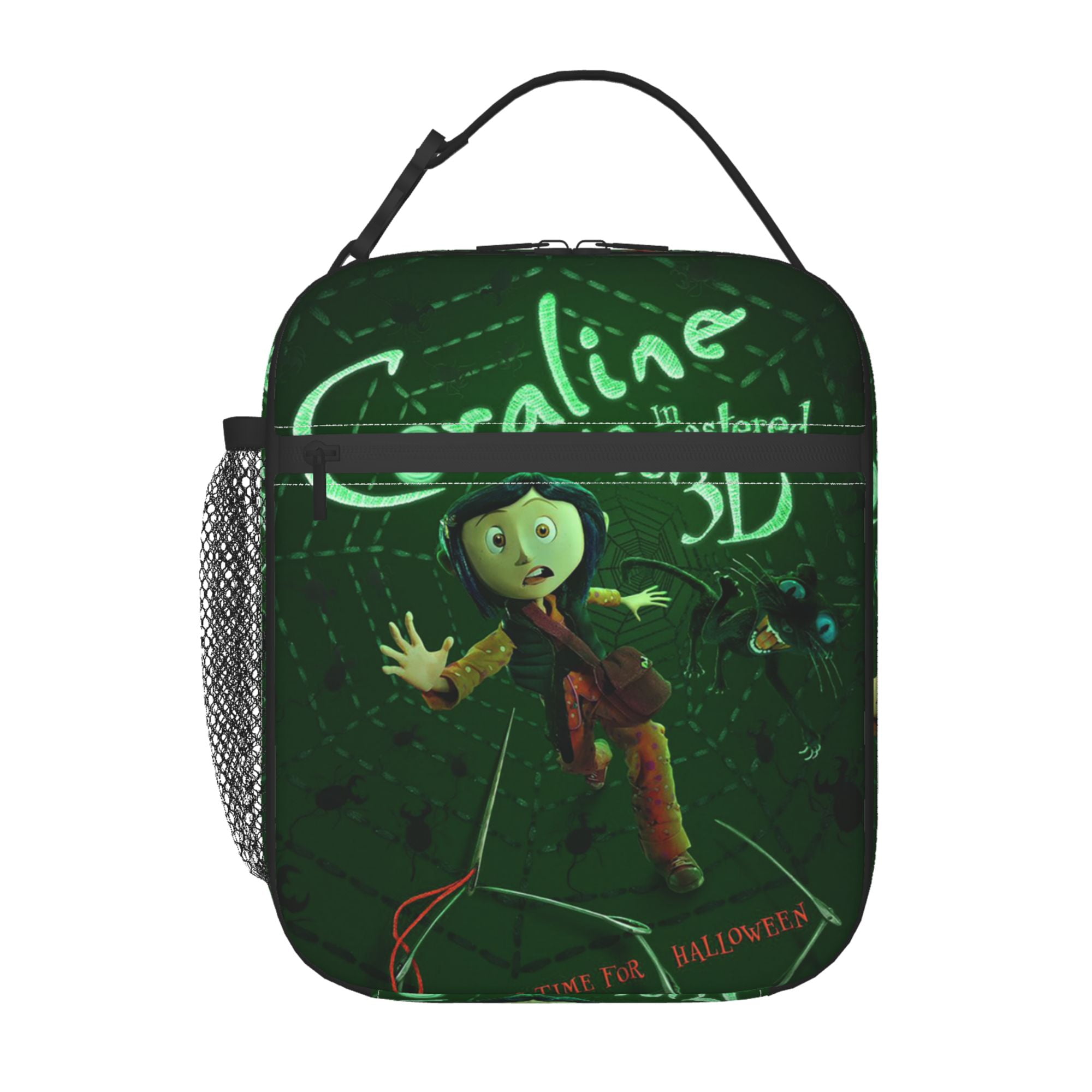 Coraline Horror Lunch Bag Portable Tote Bag Insulated Lunch Box Picnic ...
