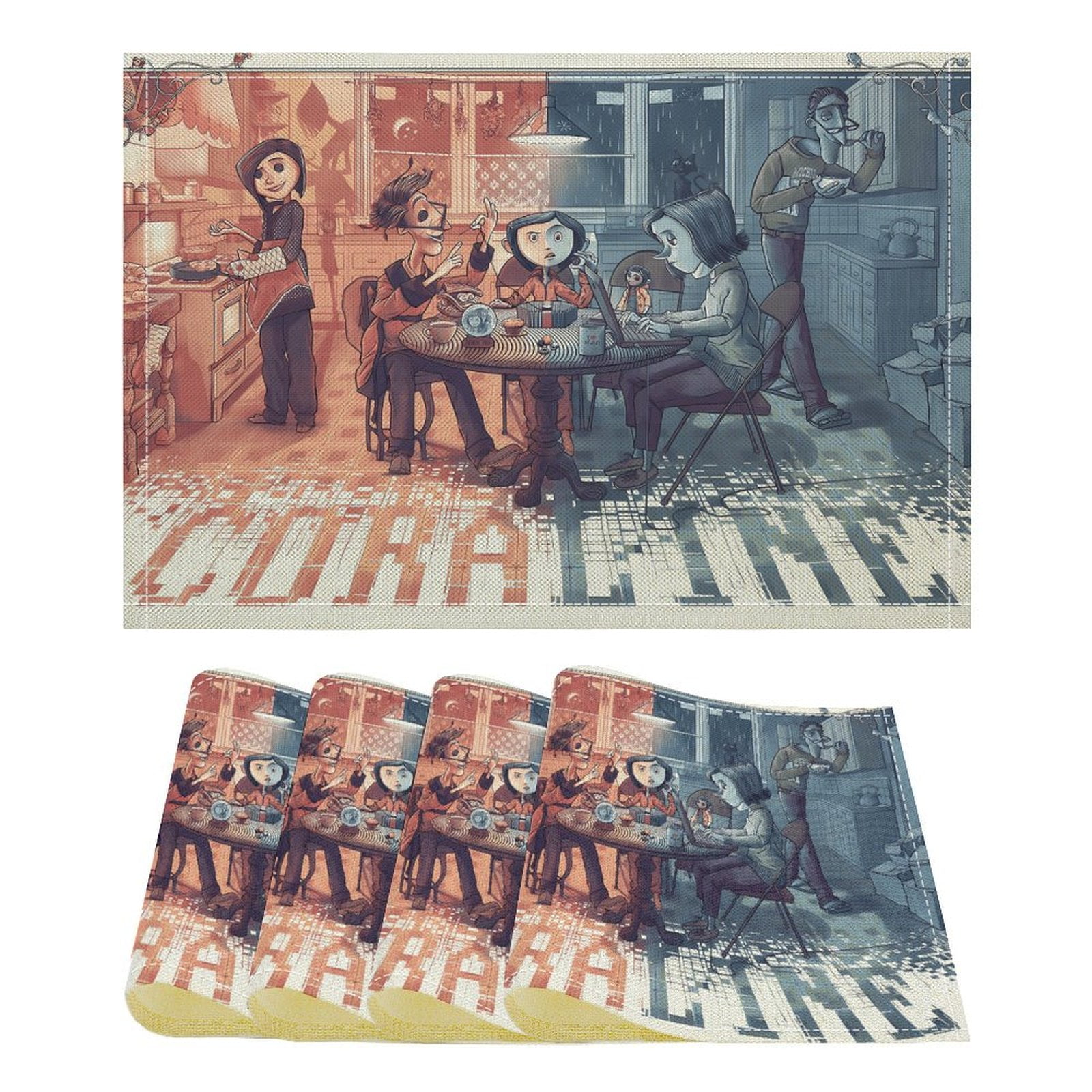 Coraline Linen Placemat, Tabletop Decor Reusable Washable Party ...