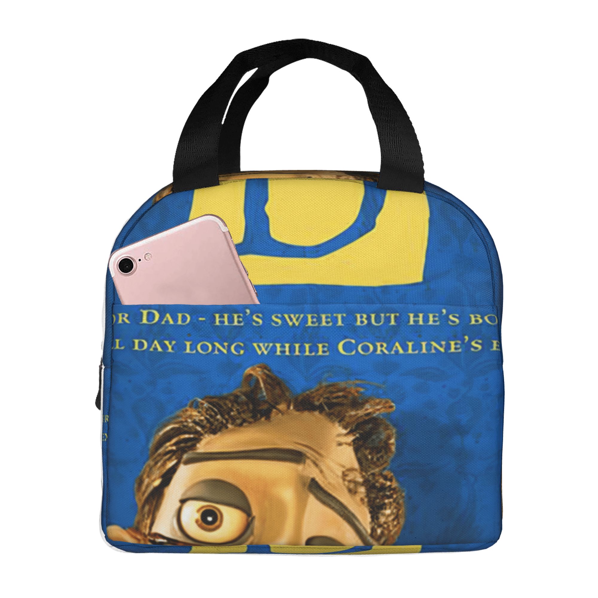 Coraline Lunch Box Lunch Bag for Women Adult Men, Aluminum Foil ...