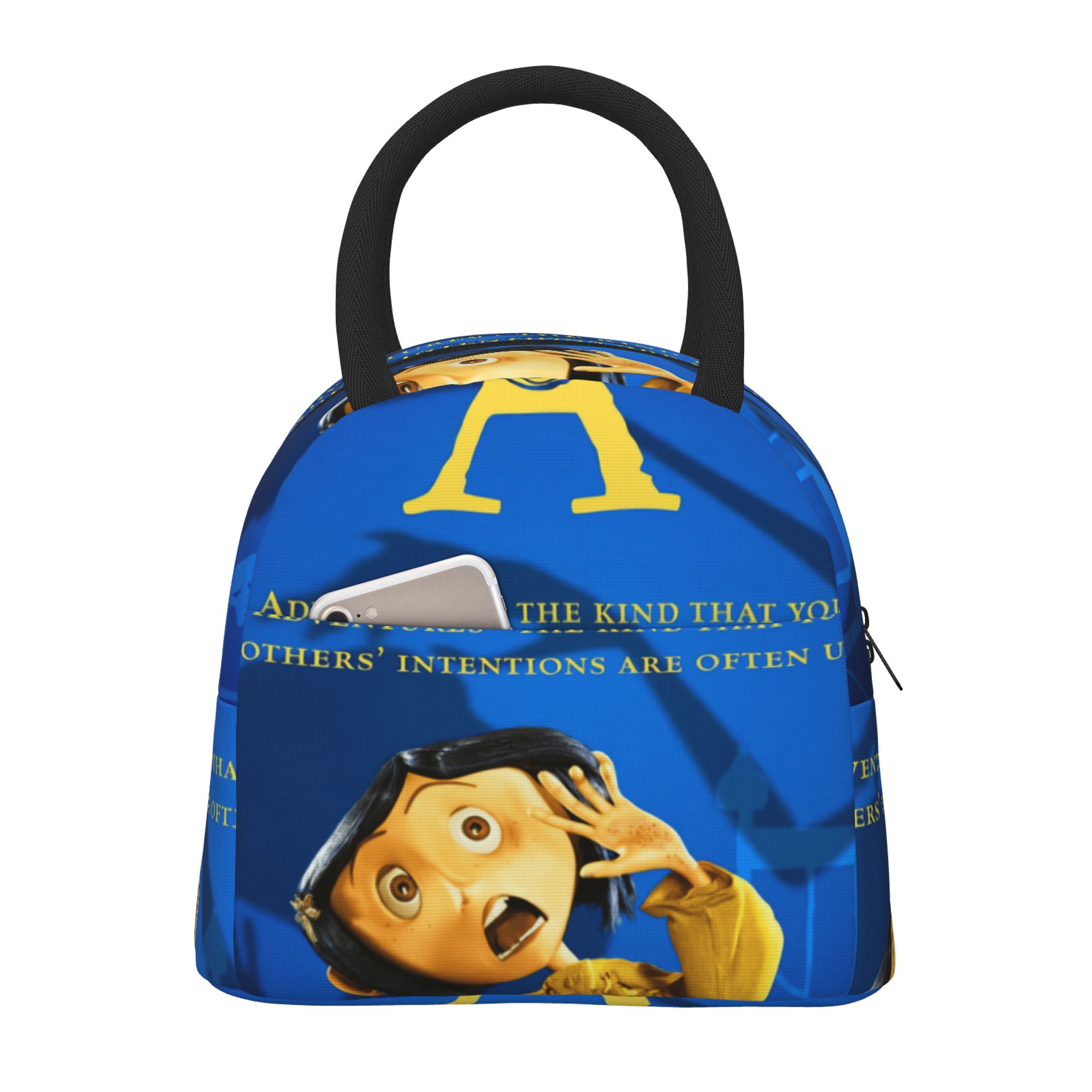 Coraline Lunch Box Lunch Bag for Women Men, Large Portable Leakproof ...