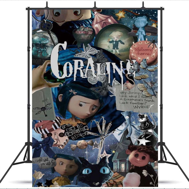 Coraline Party Supplies Taspestry Poster Banner Backdrop Background ...