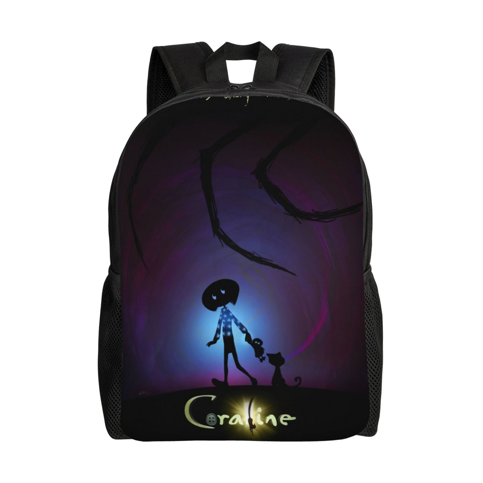 Coraline Poster Backpack Laptop School Bag Student Satchel Lightweight ...