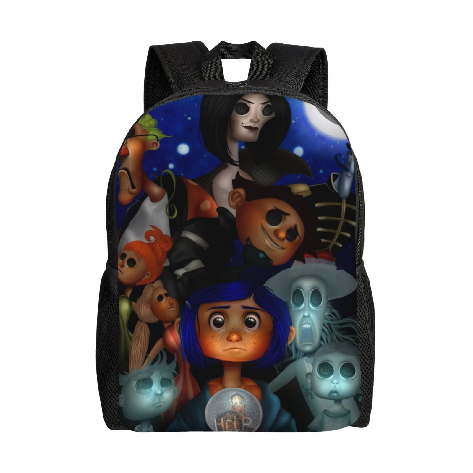 Coraline Poster Backpack Laptop School Bag Student Satchel Lightweight ...