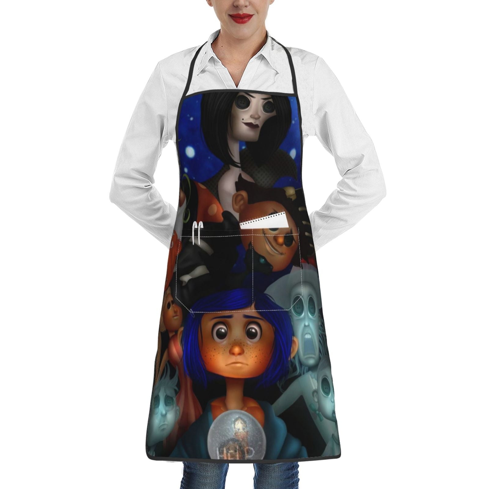 Coraline Poster Waterproof Apron Home Decor Kitchen Fashion Apron For ...