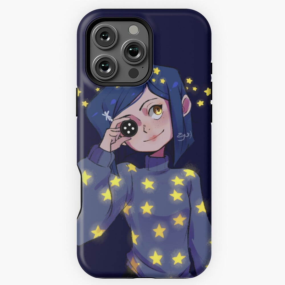 Coraline Shining Stars Movie Art Phone Case for iPhone 16 15 14 13 12 ...