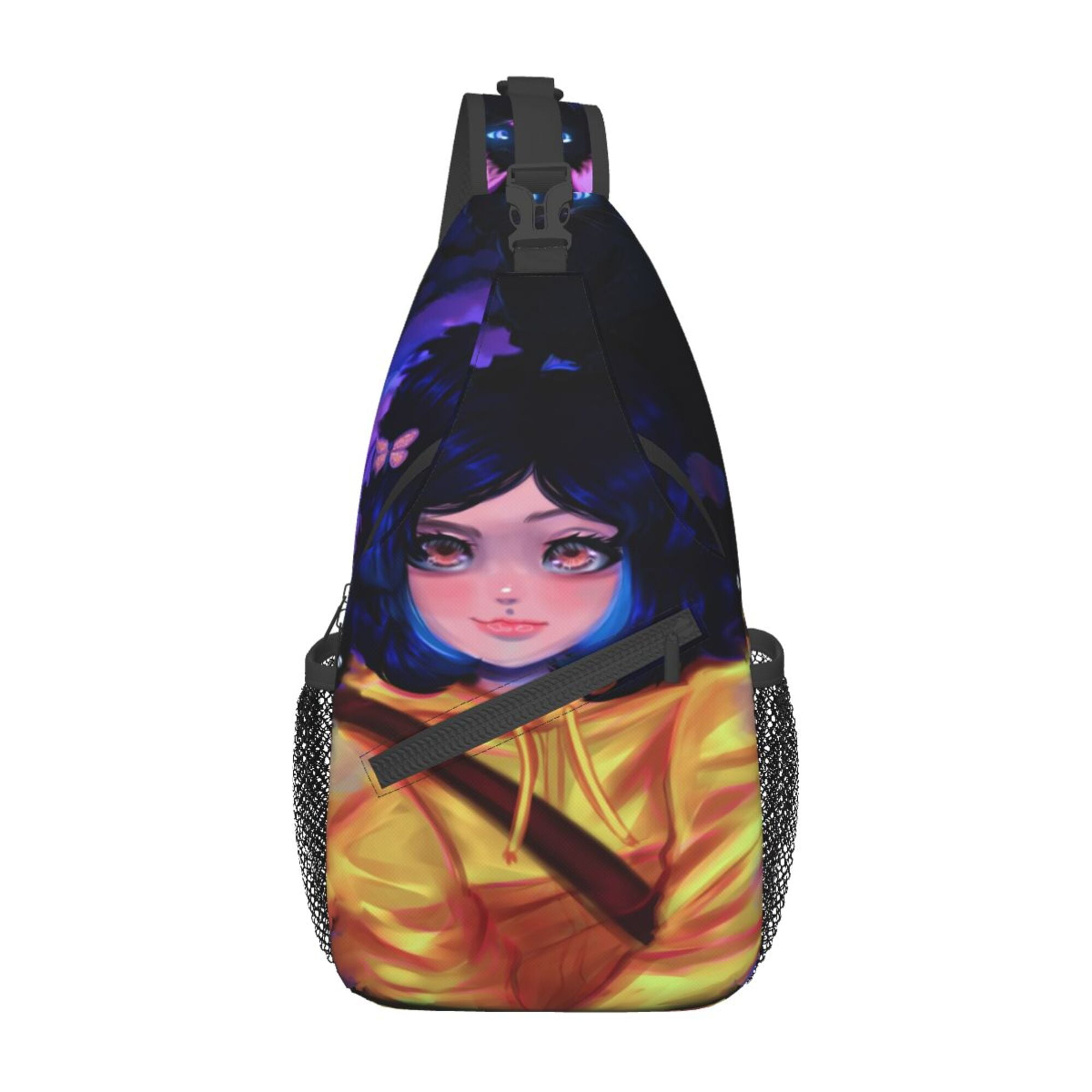 Coraline Sling Bag for Men Women Crossbody Sling Backpac Travel Hiking ...