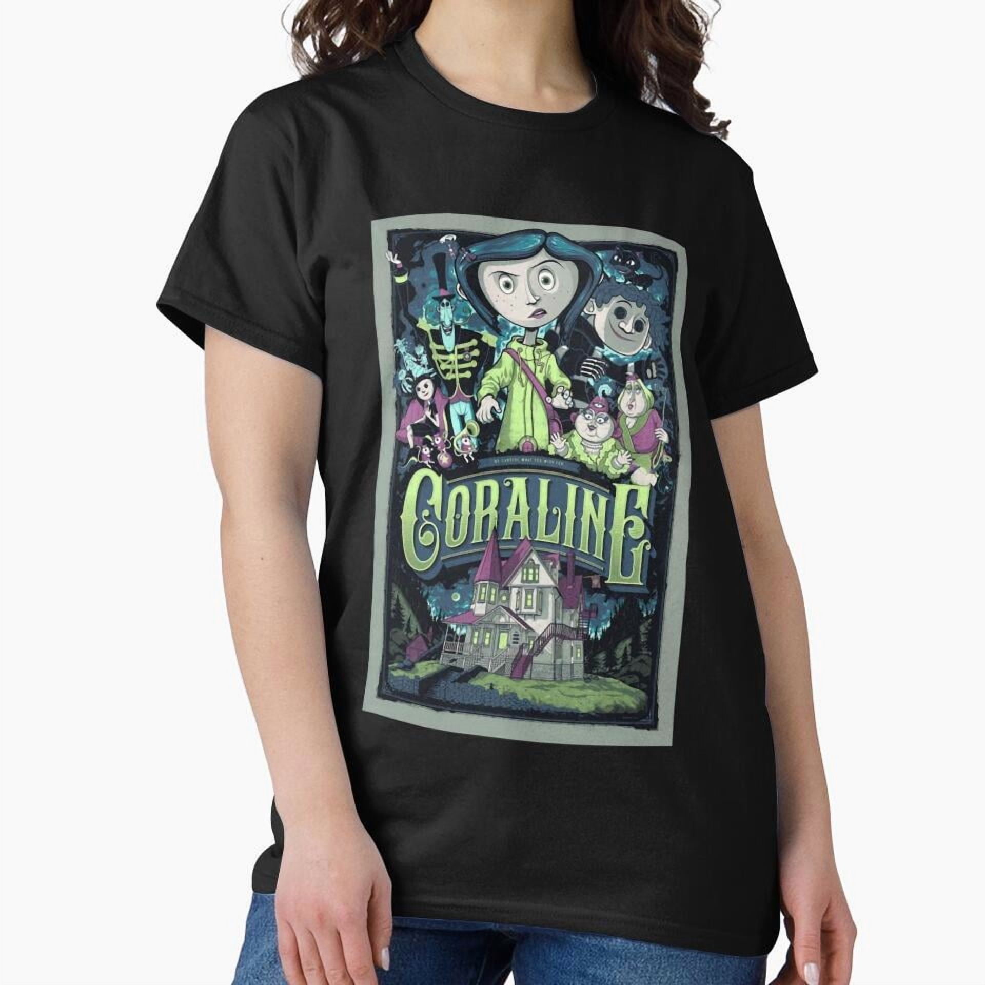 Coraline Stop Motion Animated Movie Fan Graphic H43092 Unisex T-Shirt ...