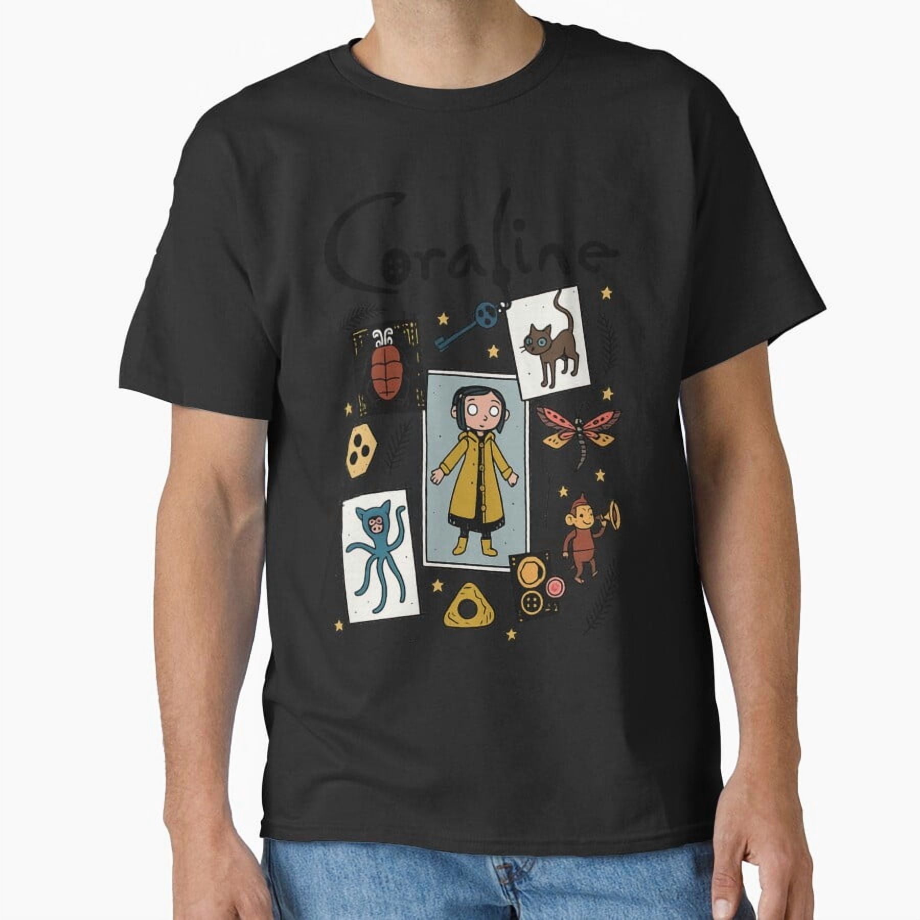 Coraline Stop Motion Animated Movie Fan Graphic H46228 Unisex T-Shirt ...