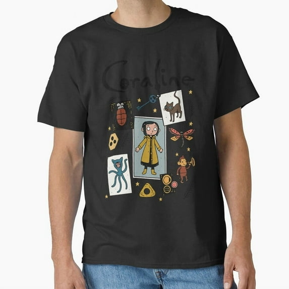 Coraline Stop Motion Animated Movie Fan Graphic H46228 Unisex T-Shirt ...
