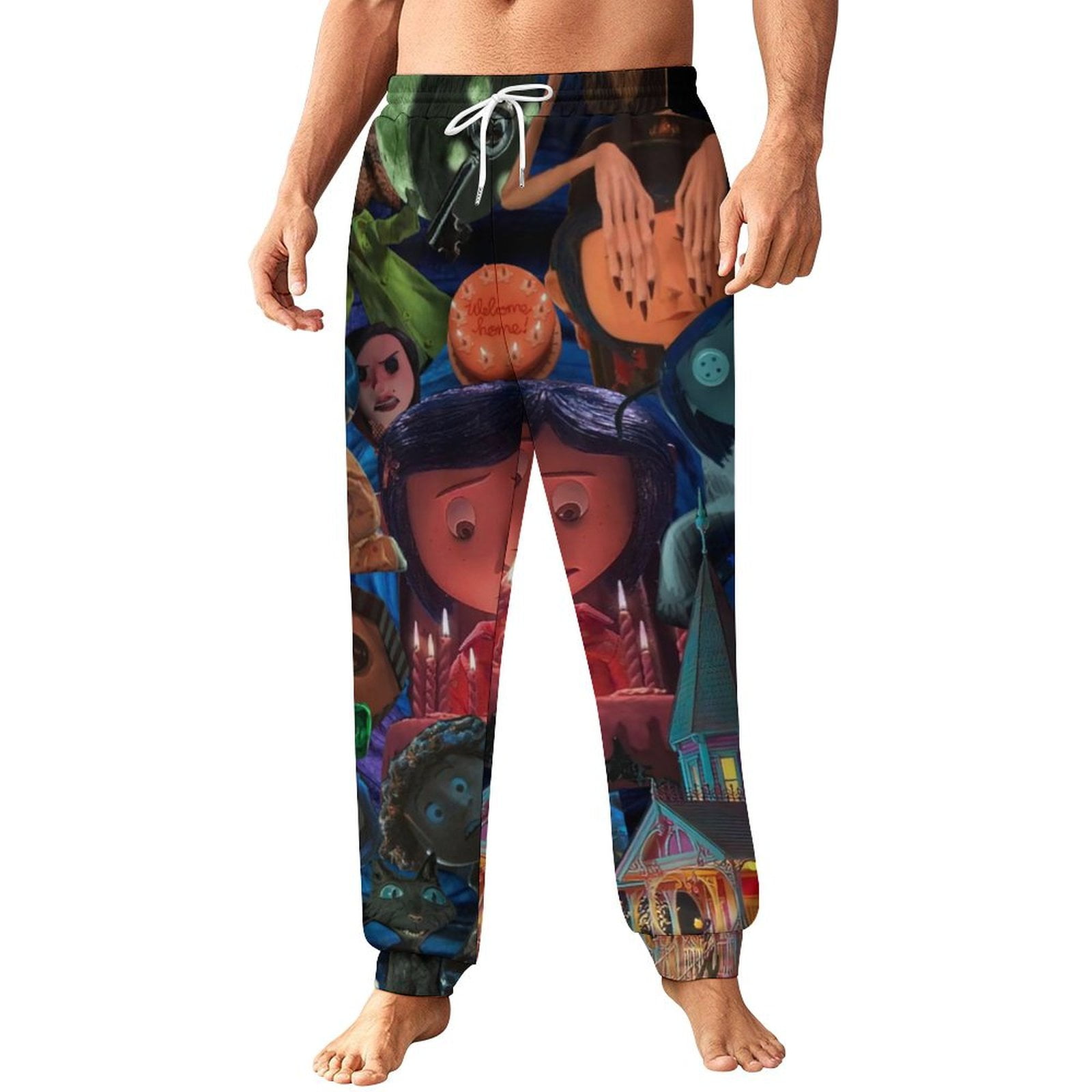 Coraline Sweatpants for Men Women, Funny Printed Elastic Waist Joggers ...