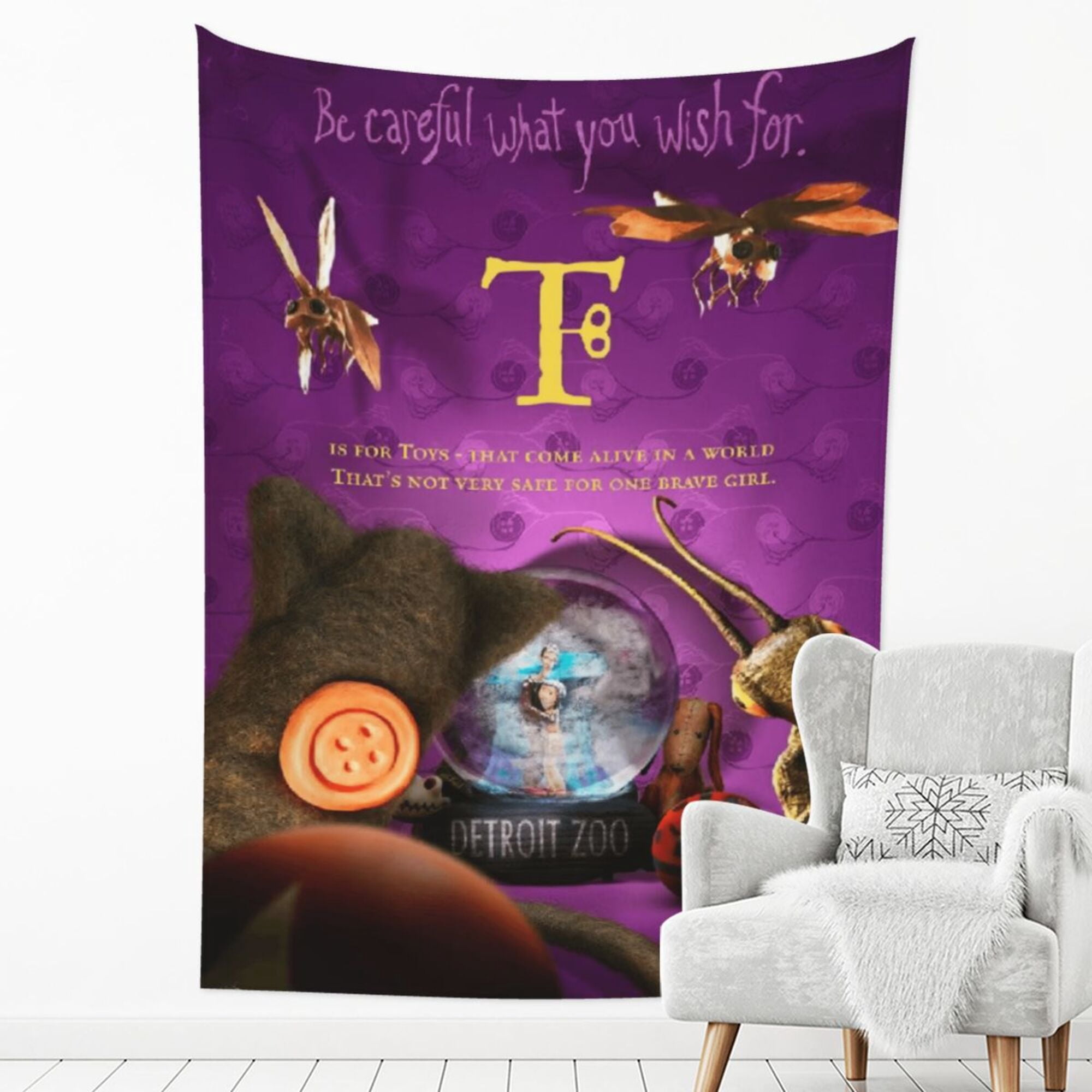 Coraline Tapestry Aesthetic Cute Room Decor Tapestry Birthday ...