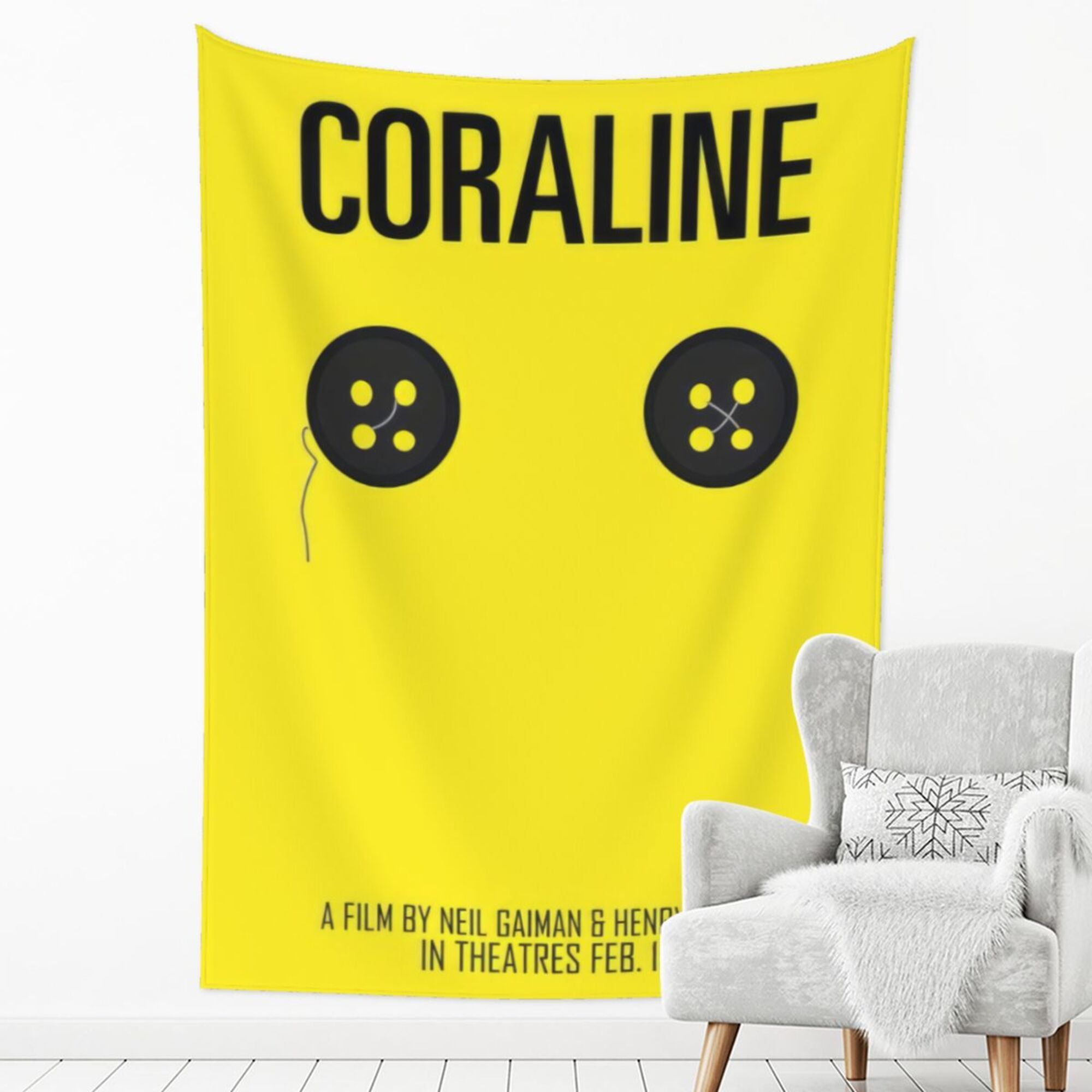 Coraline Tapestry Aesthetic Cute Room Decor Tapestry Birthday ...