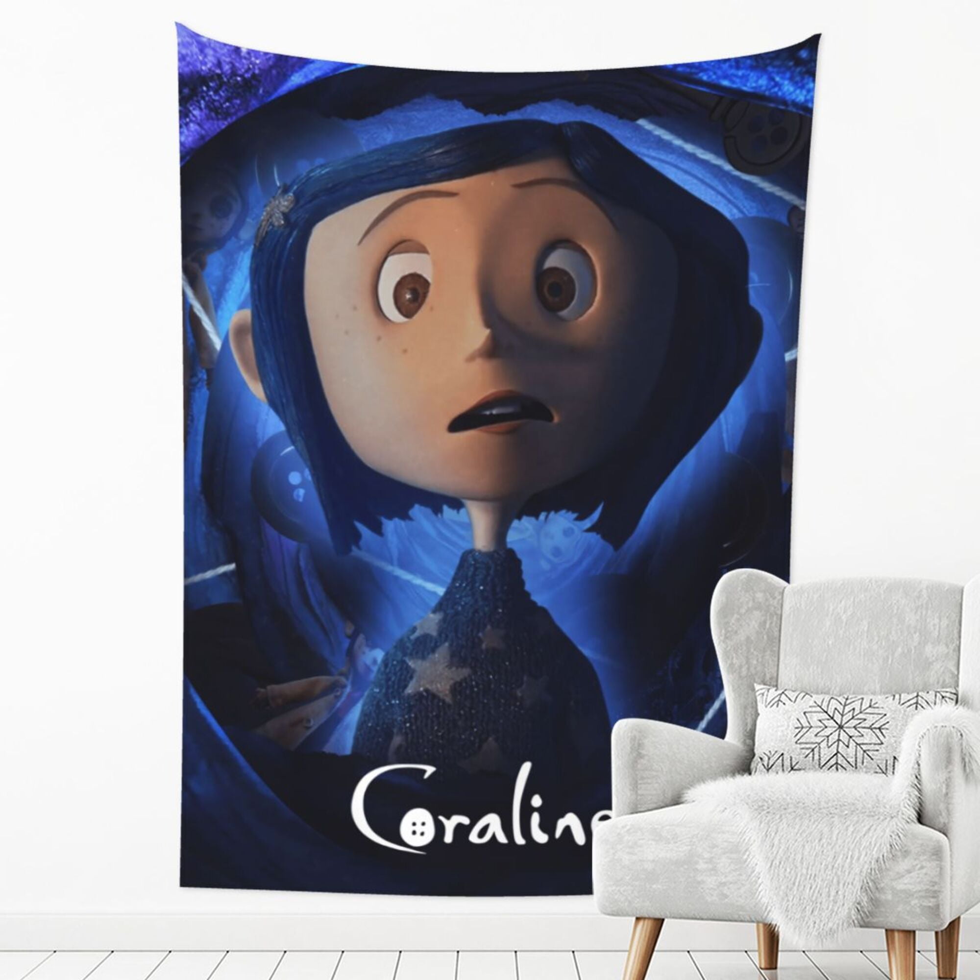 Coraline Tapestry Aesthetic Cute Room Decor Tapestry Birthday ...