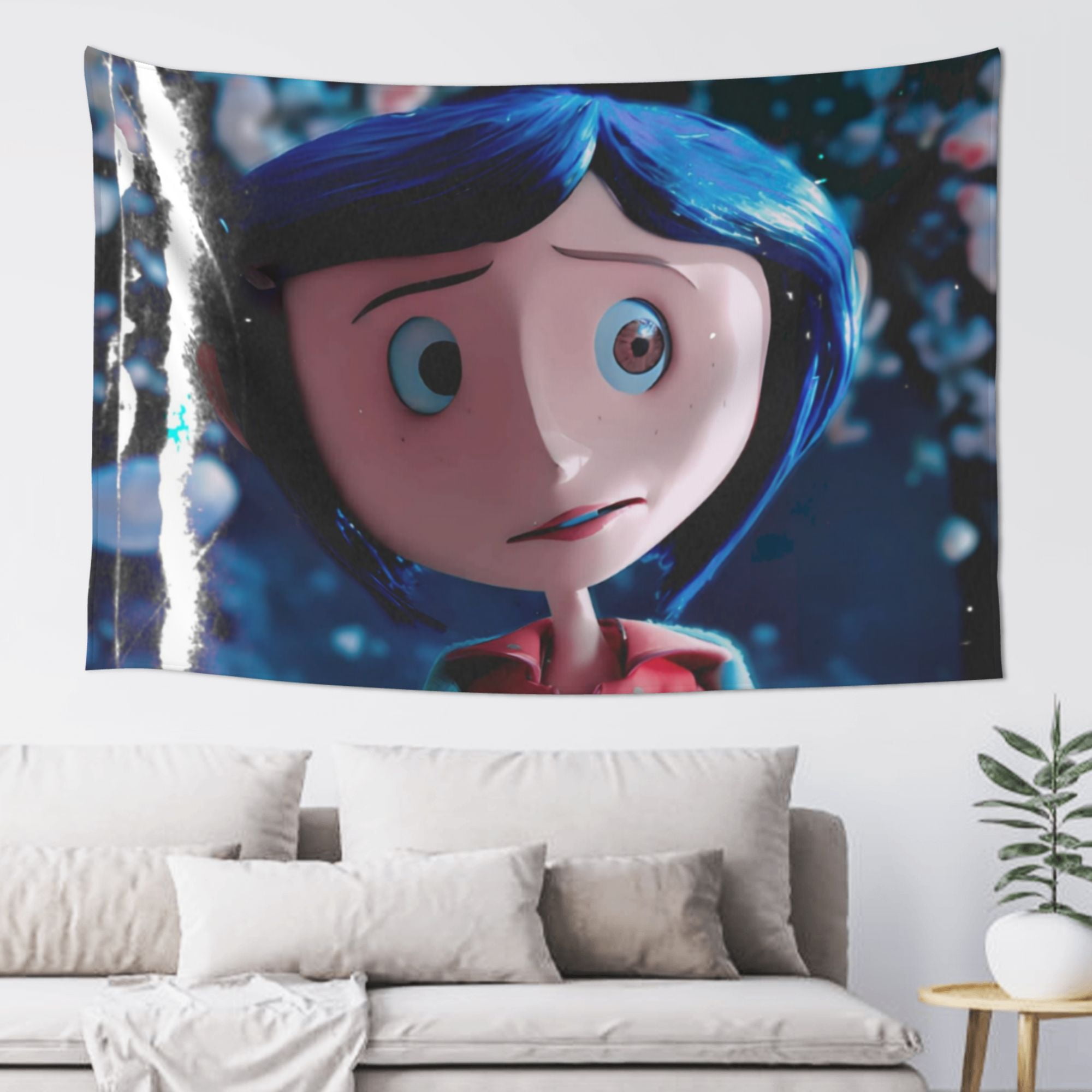 Coraline Tapestry, Anime Wall Poster Art, Wall Tapestry For Bedroom ...
