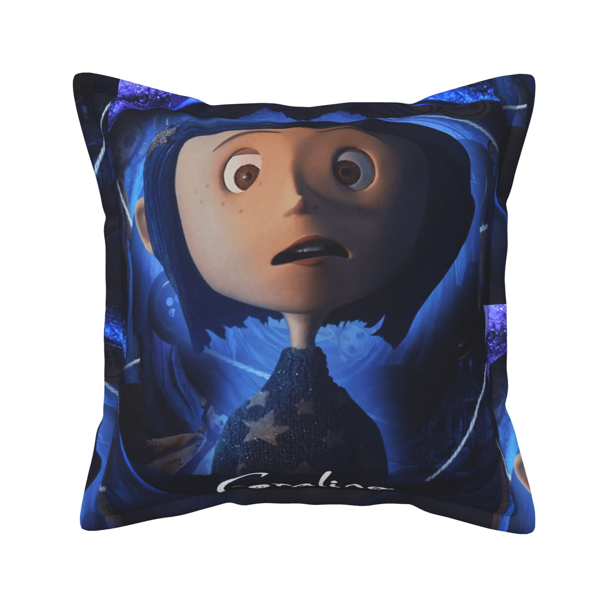 Coraline Throw Pillow Covers, Leather Decor Pillow Covers Fall ...