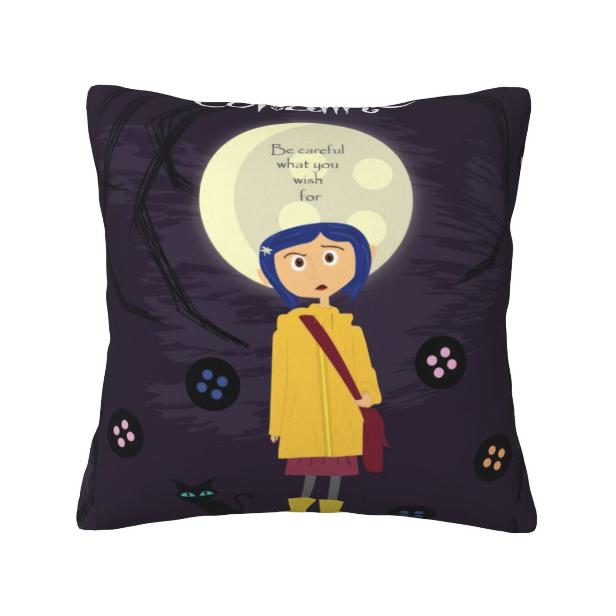 Coraline Throw Pillow Covers, Luxurious Velvet Decor Pillow Covers Fall Decorations Couch ...