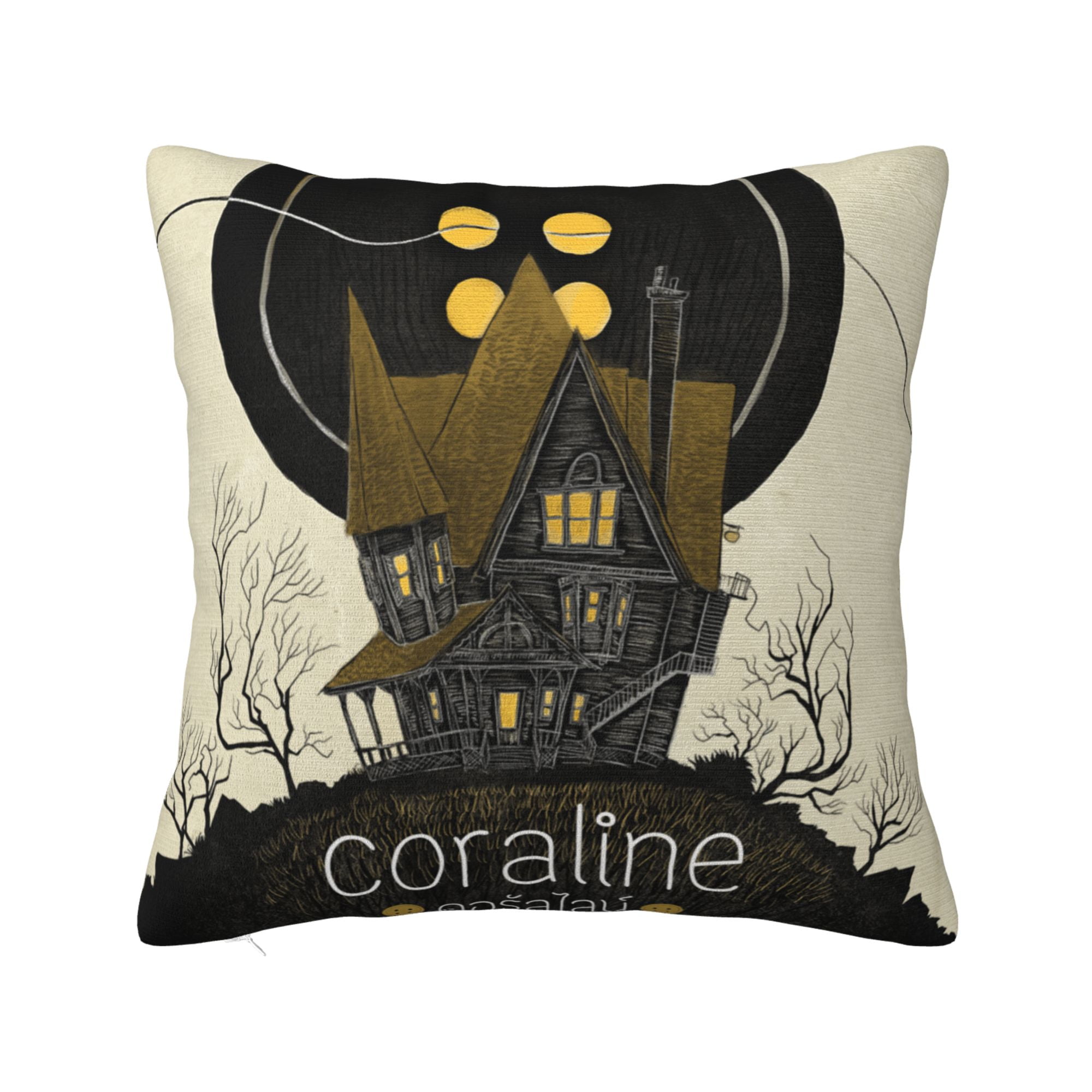 Coraline Throw Pillow Covers, Polyester Decor Pillow Covers Fall ...