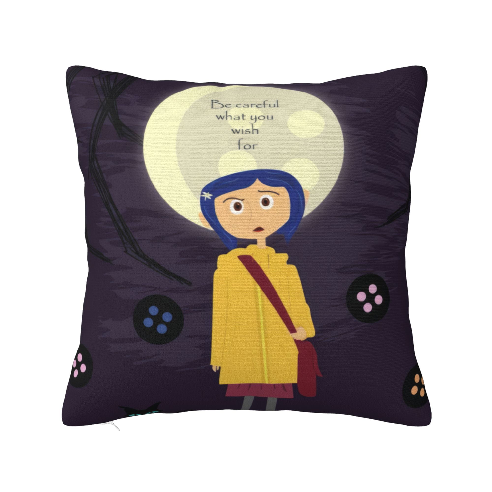 Coraline Throw Pillow Covers, Polyester Decor Pillow Covers Fall ...