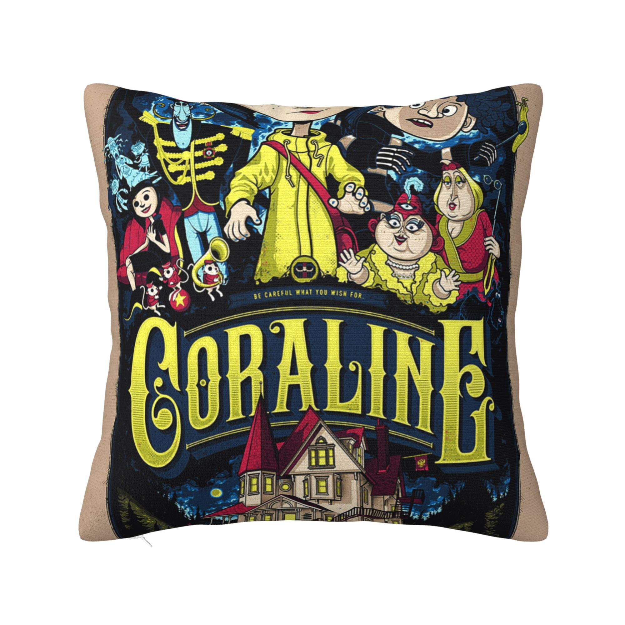Coraline Throw Pillow Covers, Polyester Decor Pillow Covers Fall ...