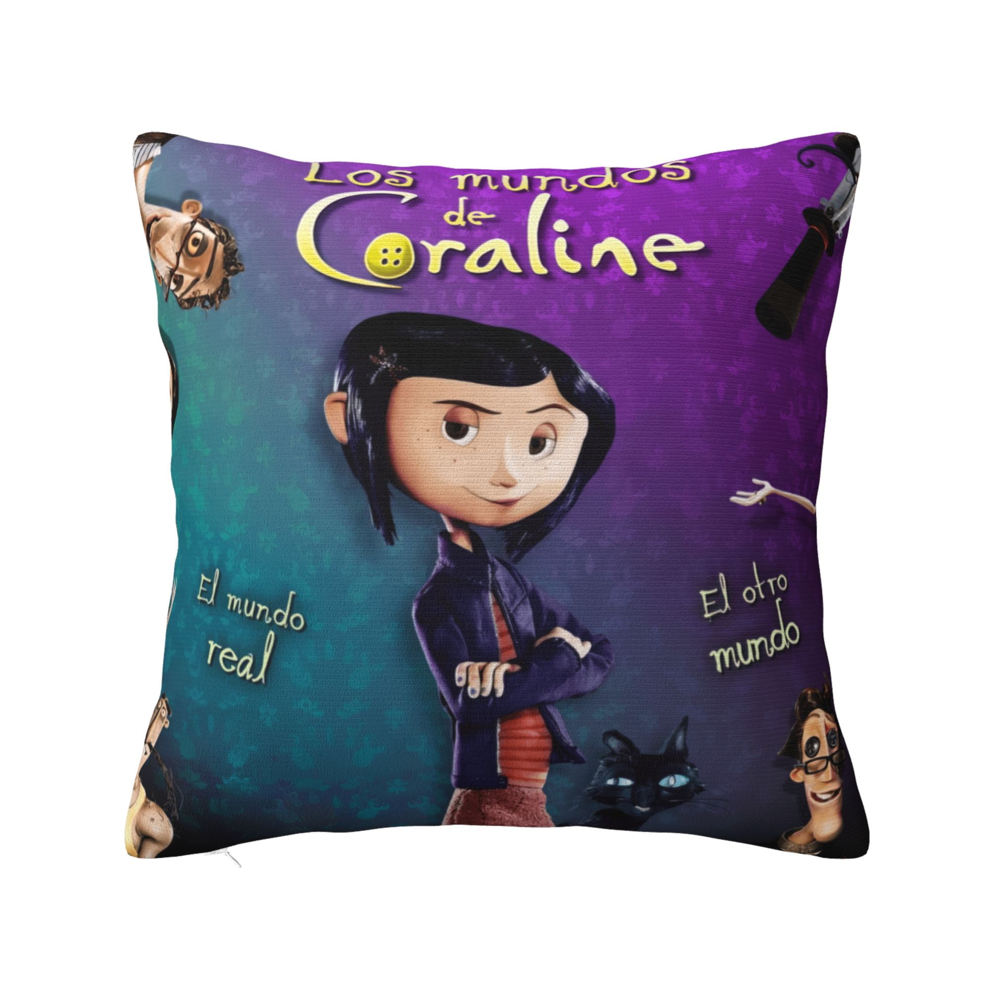 Coraline Throw Pillow Covers, Polyester Decor Pillow Covers Fall ...
