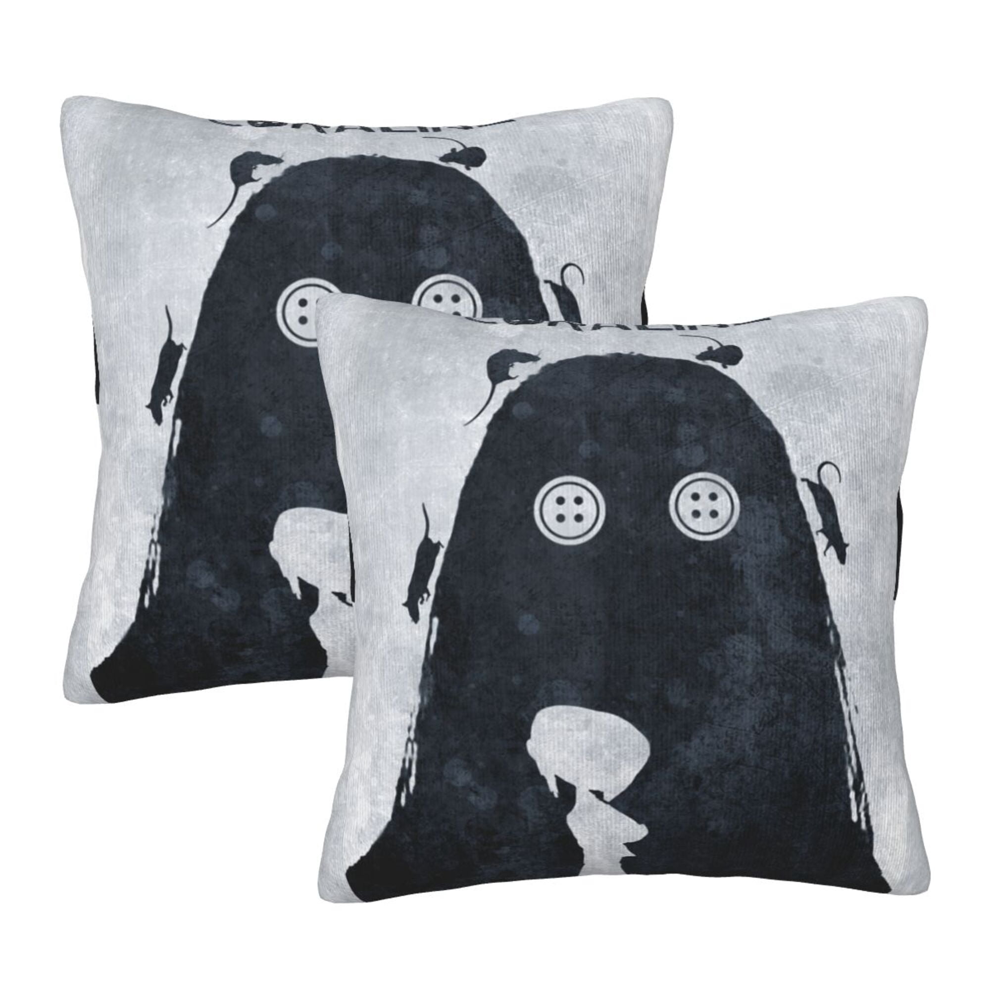Coraline Throw Pillow Covers, Square Polyester Decor Pillow Covers Fall ...