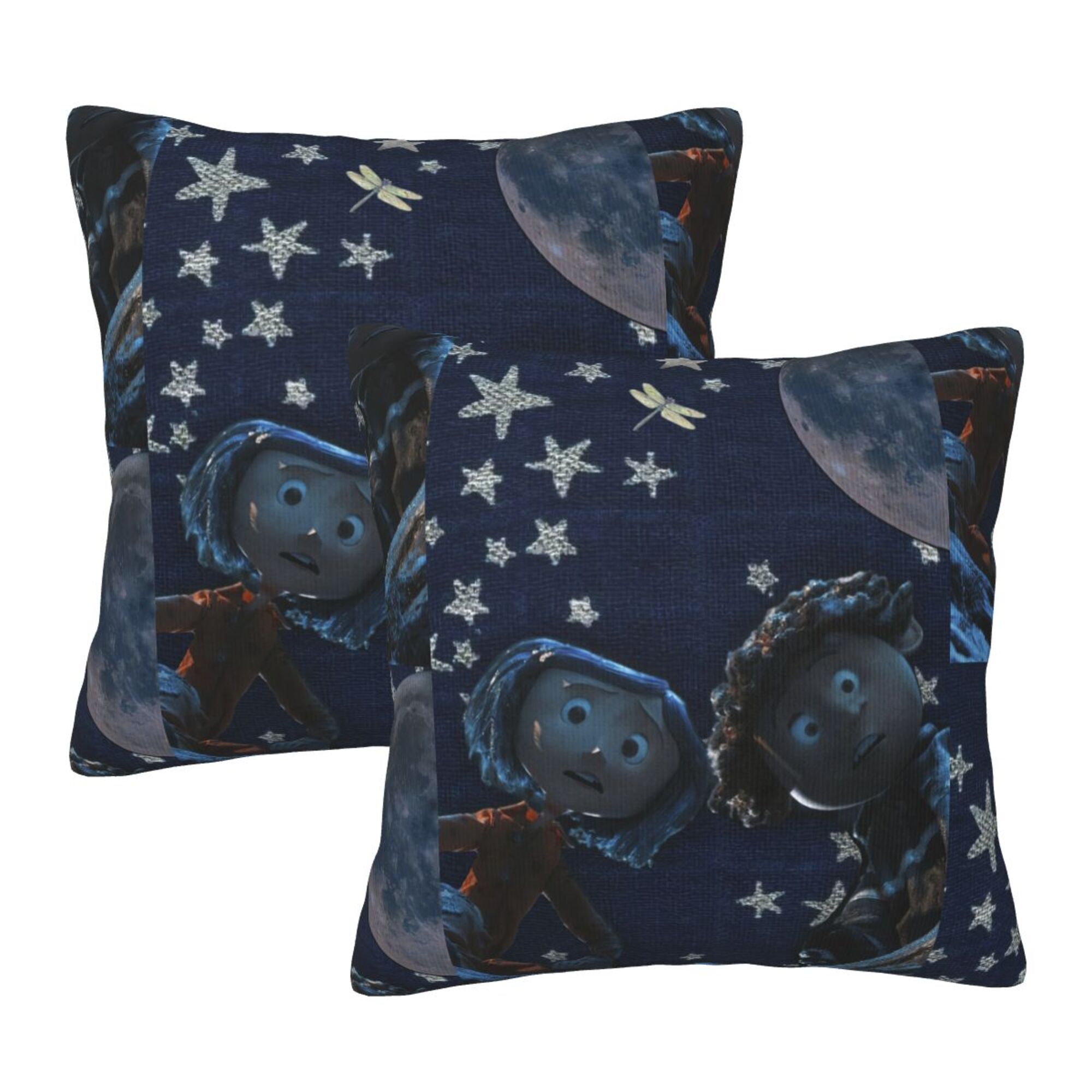 Coraline Throw Pillow Covers, Square Polyester Decor Pillow Covers Fall ...