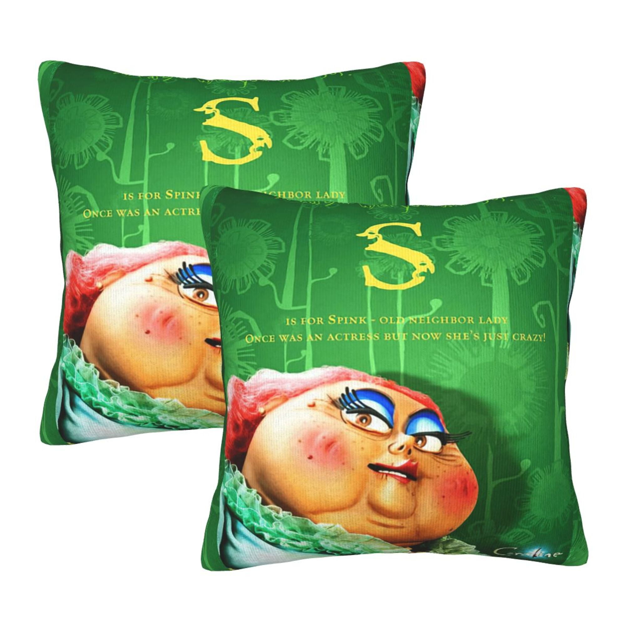Coraline Throw Pillow Covers, Square Polyester Decor Pillow Covers Fall ...